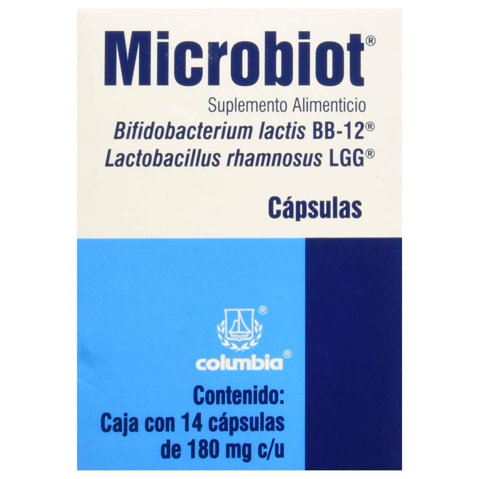 Suplemento Alimenticio Microbiot 14 Cápsulas