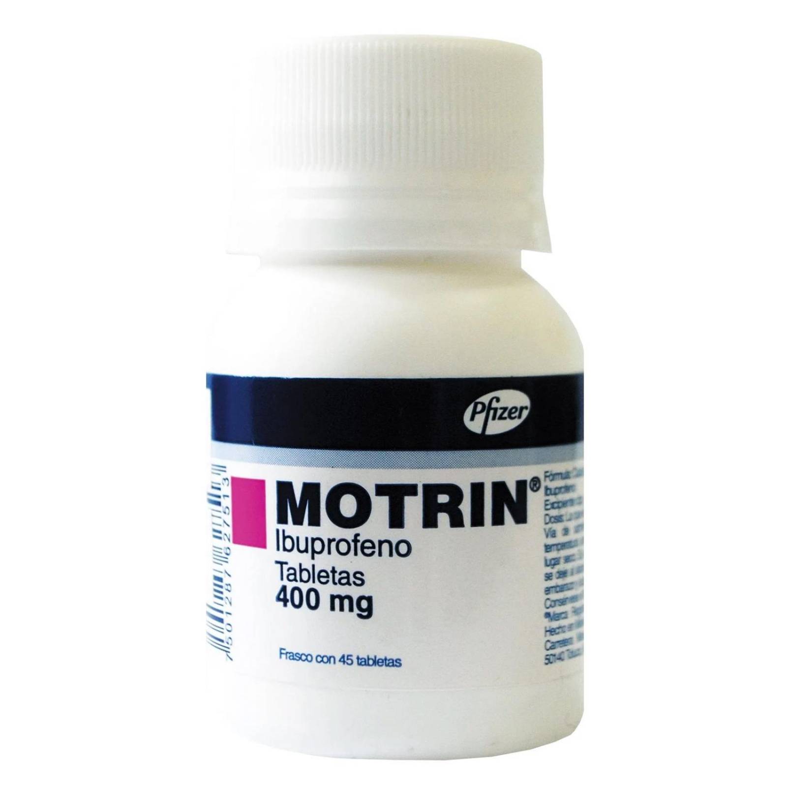 Ibuprofeno Motrin 400 mg 45 grageas
