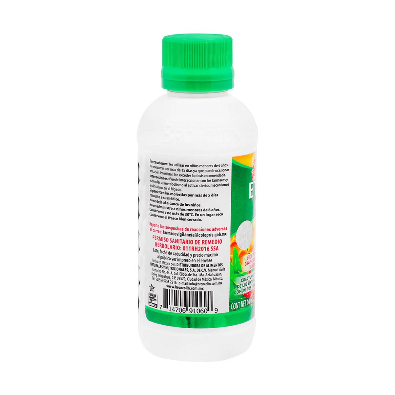 Jarabe Broncolin Etiqueta Verde 140 ml
