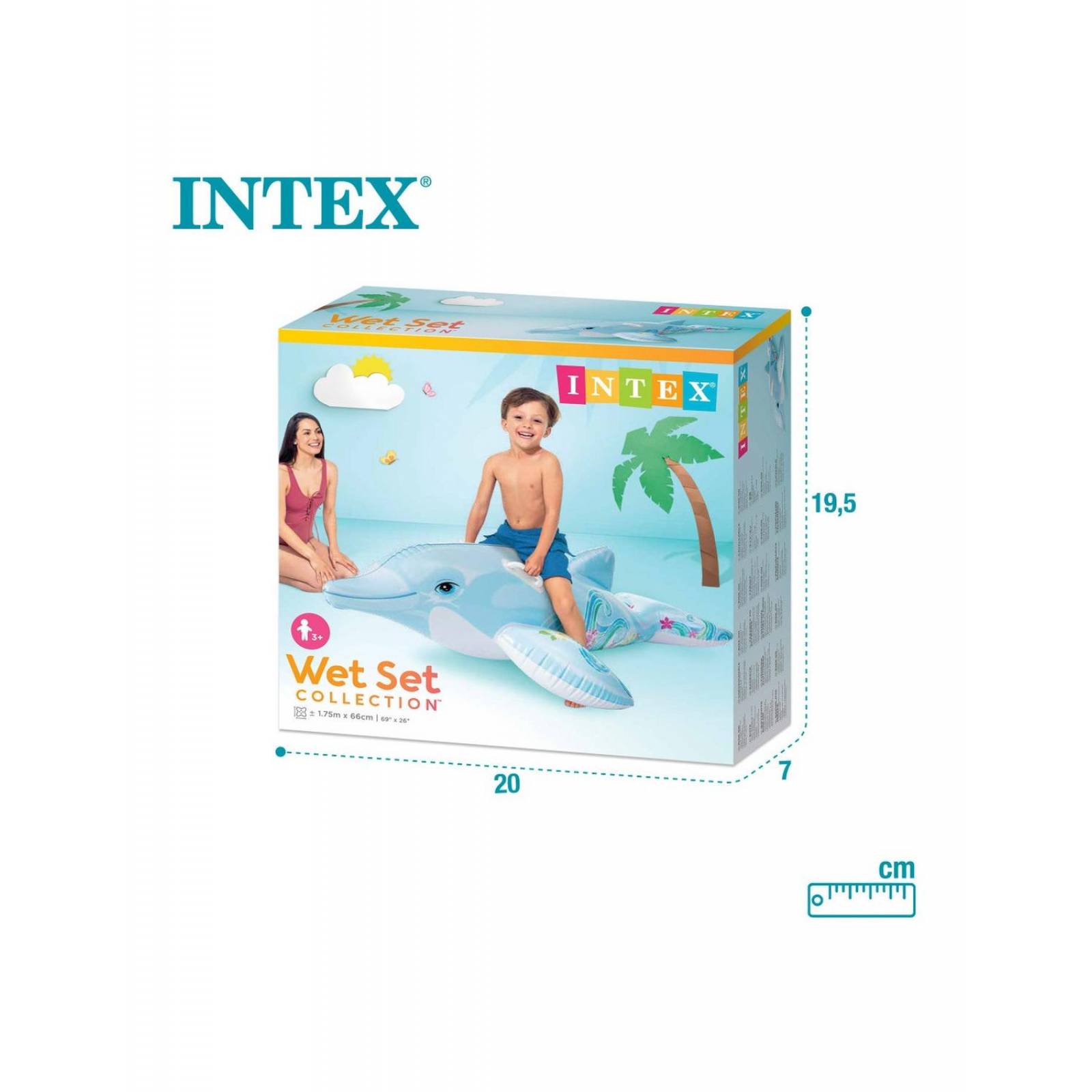 Inflable de Delfín Acuático Montable Intex 58535