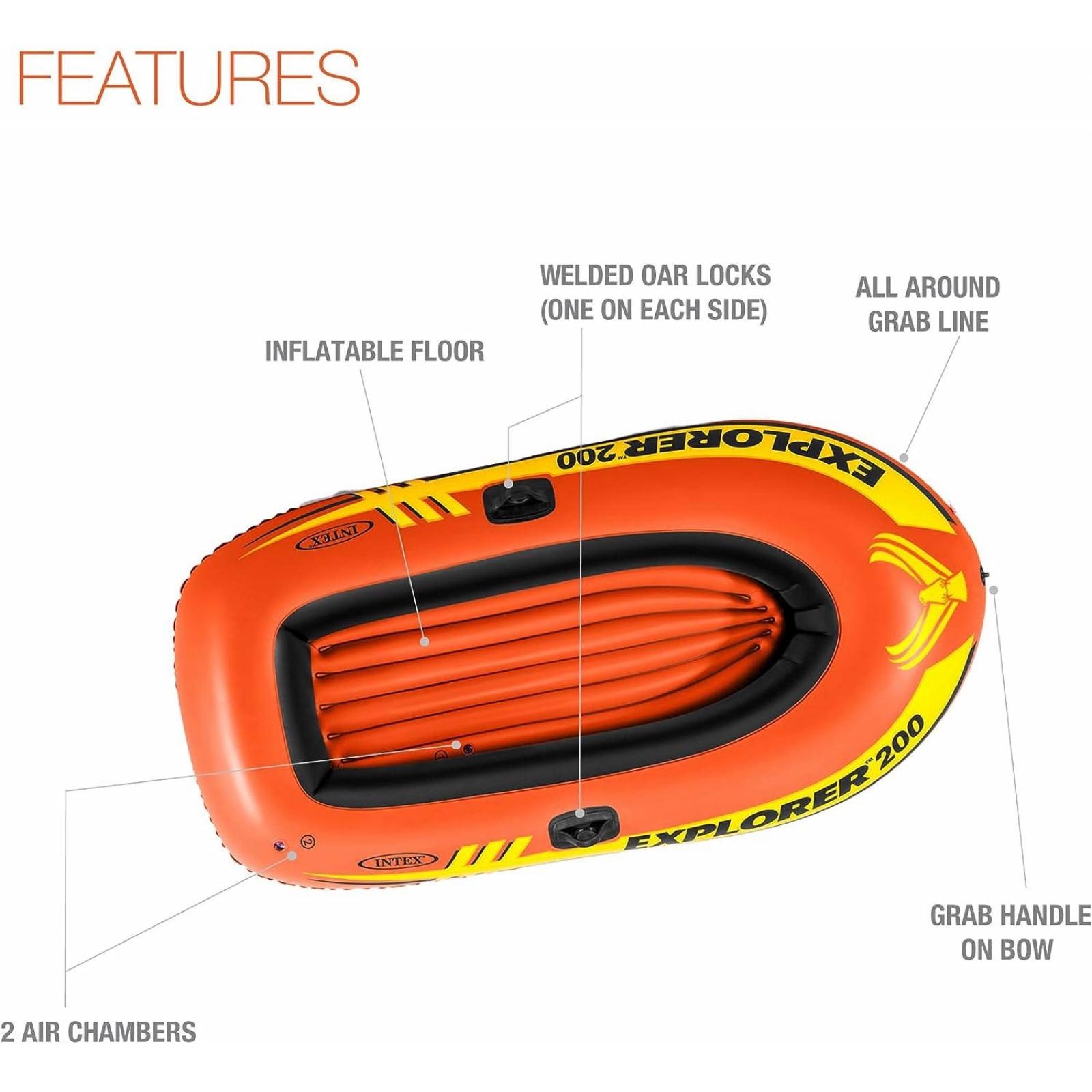 Lancha Inflable Explorer Intex Pro 58331