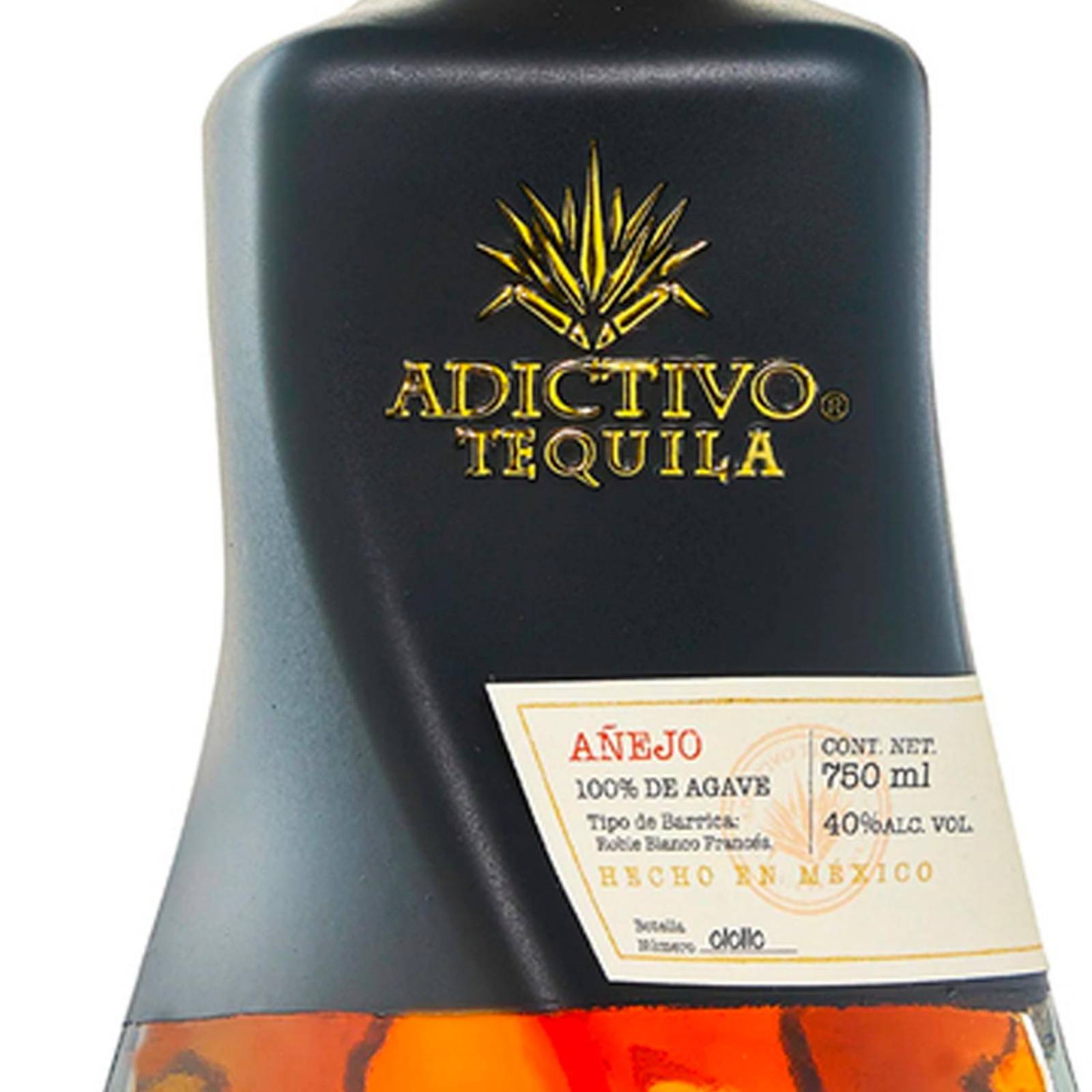 Pack de 4 Tequila Adictivo Añejo Black 750 ml