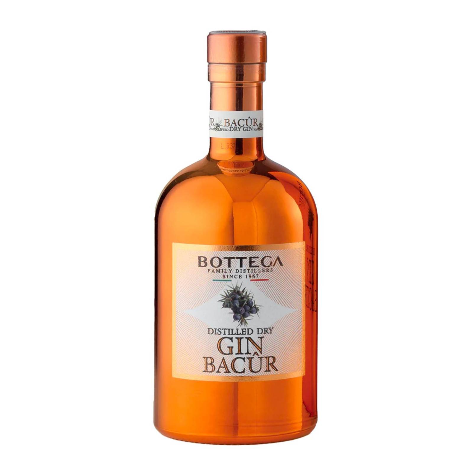 Pack de 12 Ginebra Bottega Bacur 700 ml