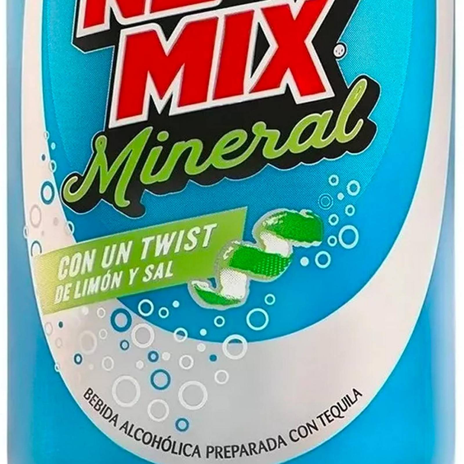 Pack de 24 Bebida Preparada New Mix Mineral Limón 473 ml