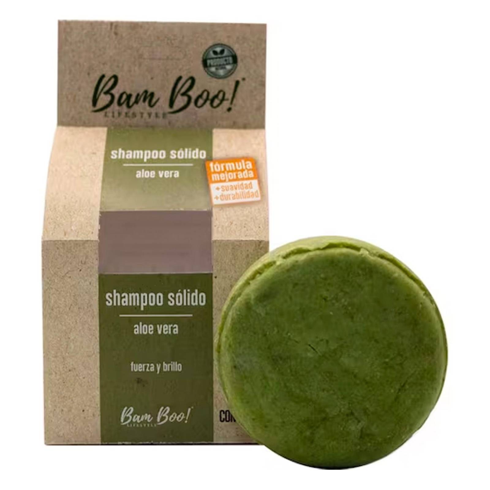 Shampoo Sólido Bam Boo! Aloe Vera 80 gr