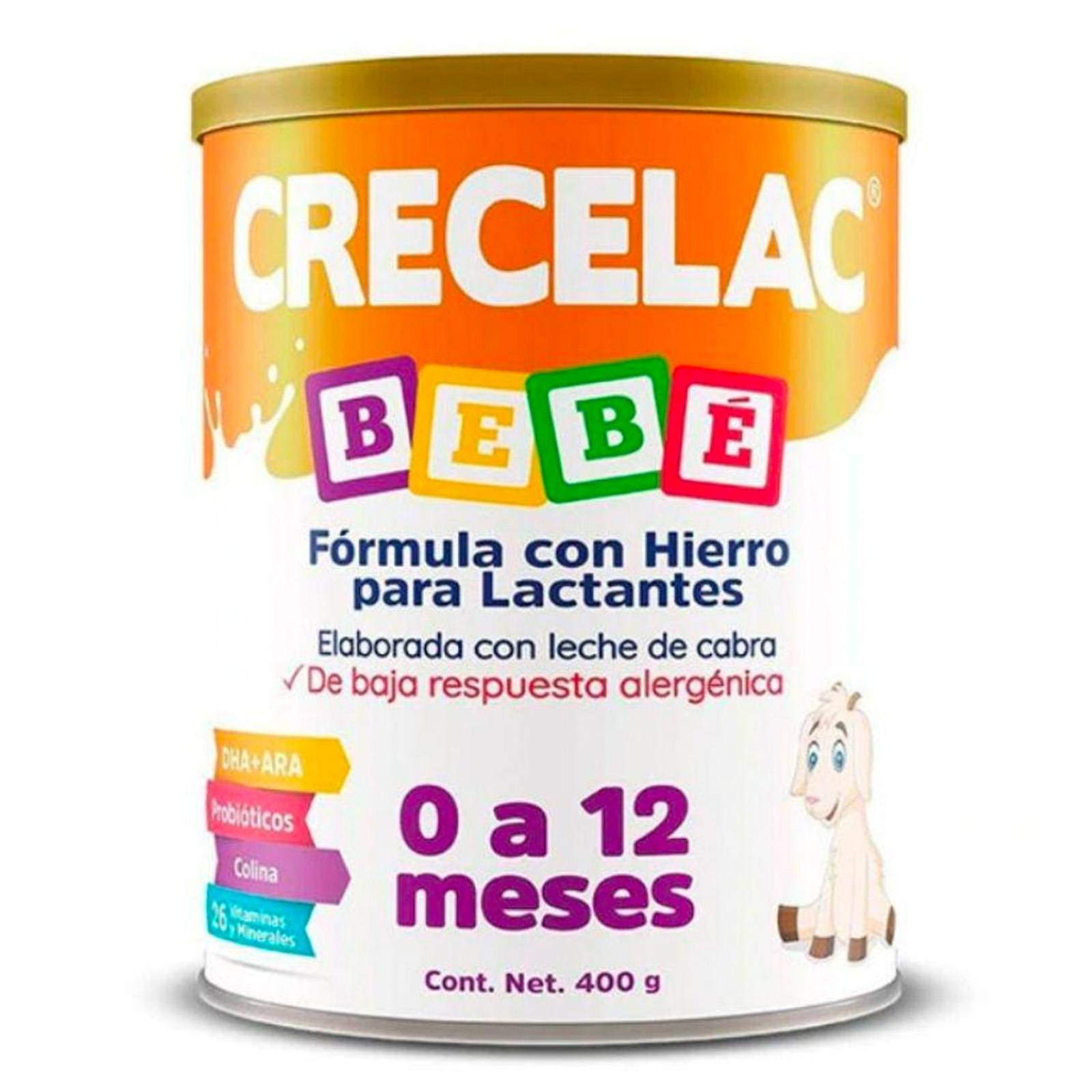 Fórmula Infantil Crecelac Bebé 400 gr