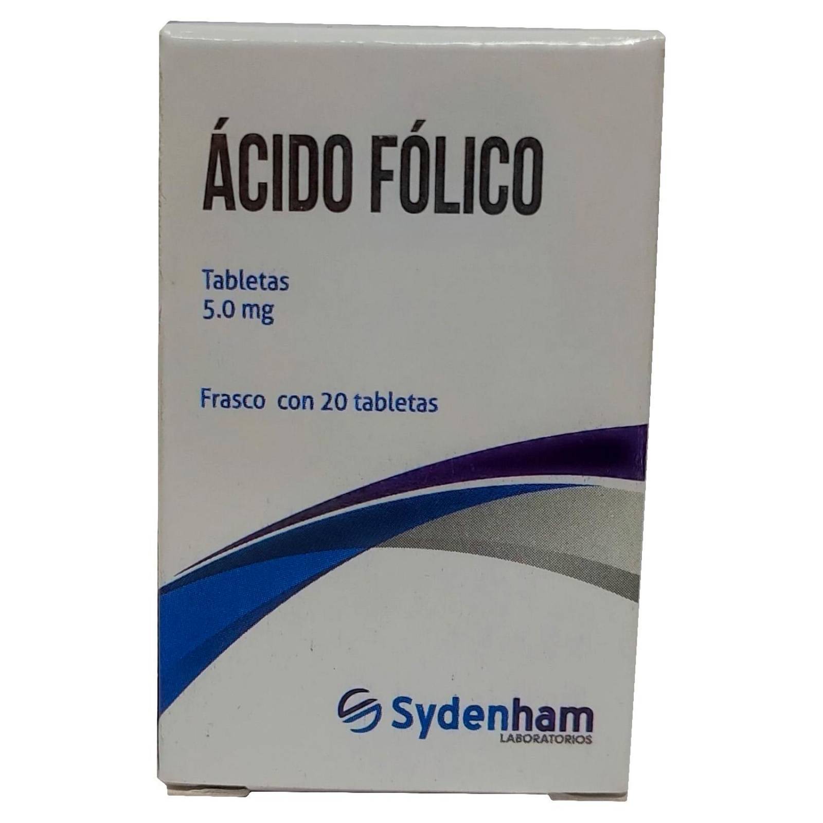 Ácido Fólico Sydenham 5 mg 20 tabletas
