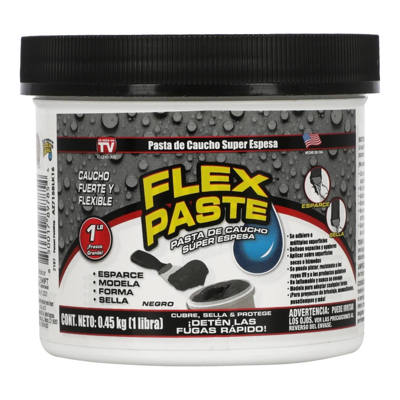 Flex paste pasta de caucho sellante 453 ml negro