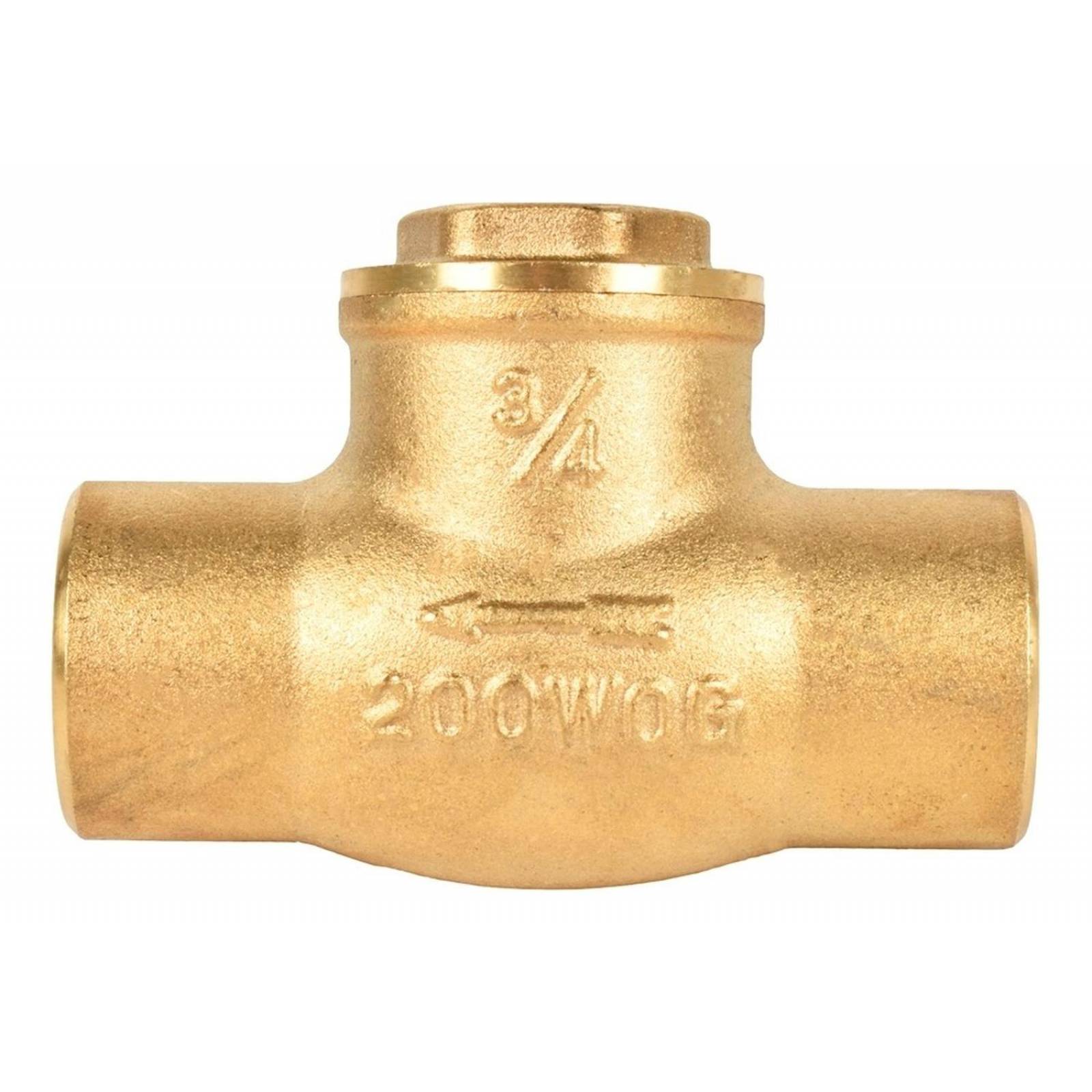 Válvula Check De Columpio 3/4 De Dorado Mueller Comercial