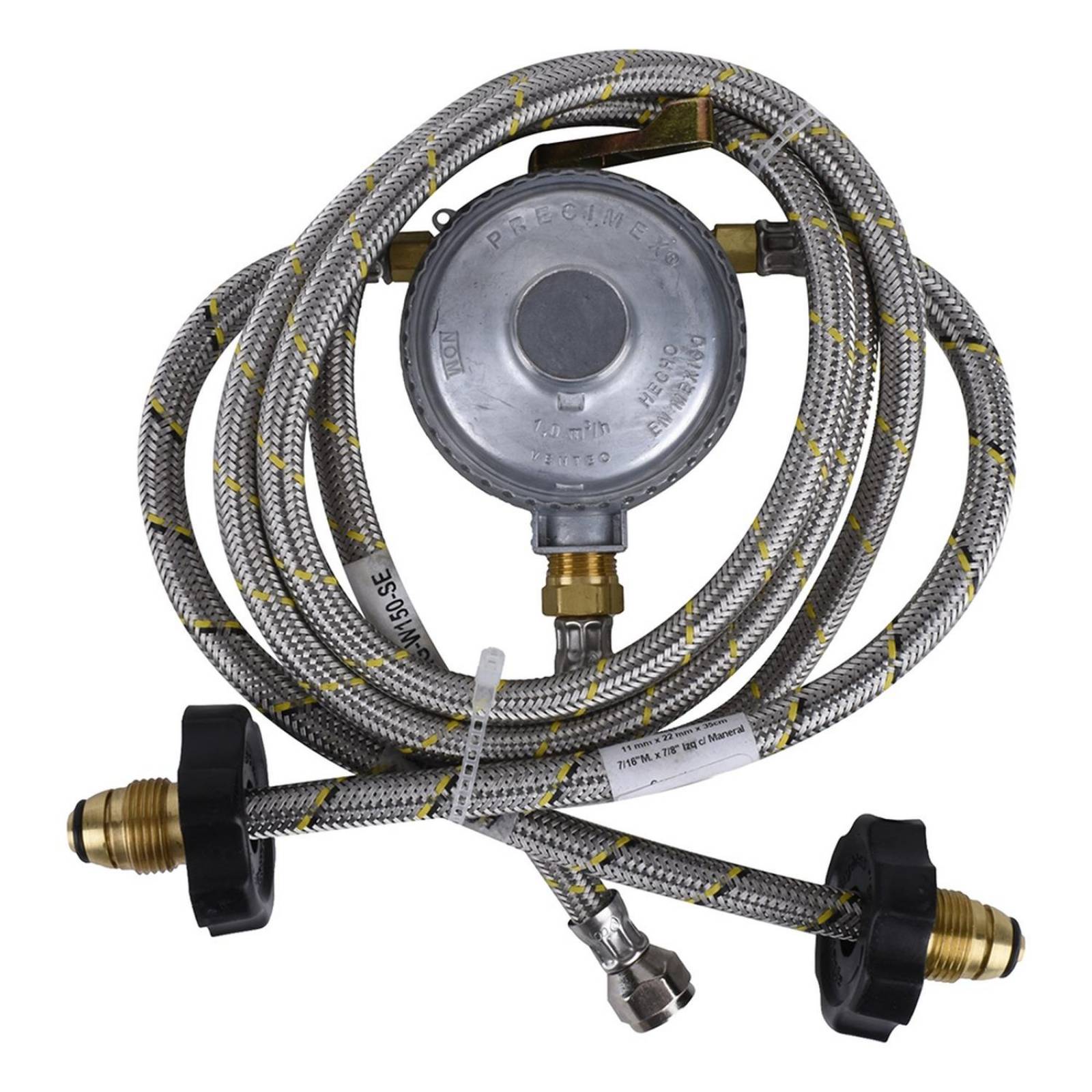 Paquete de instalación para cilindros de gas lp de 3/8 de pulgada x 150 ...