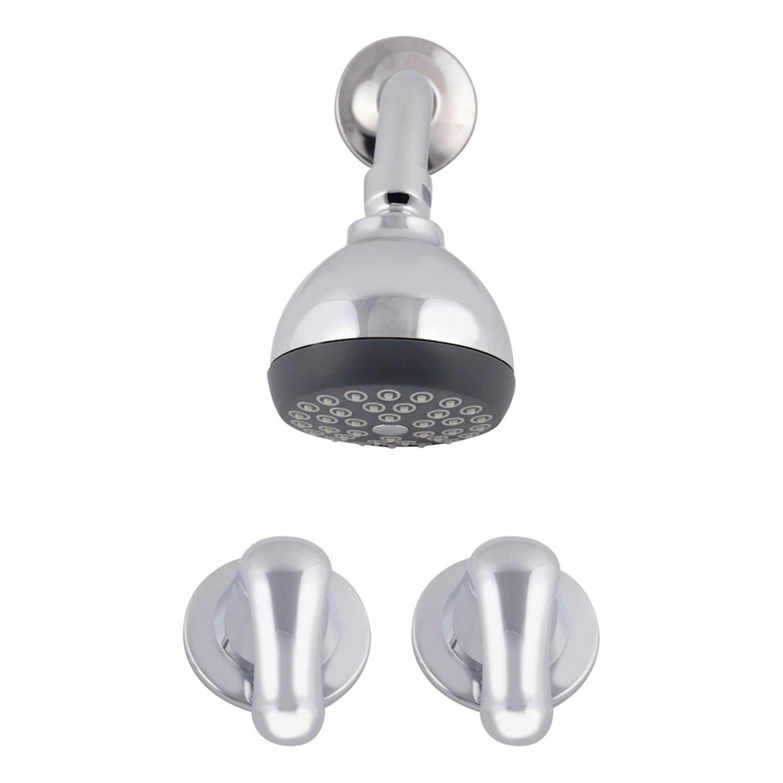 Ensamble Duomando Para Regadera Colony Plata