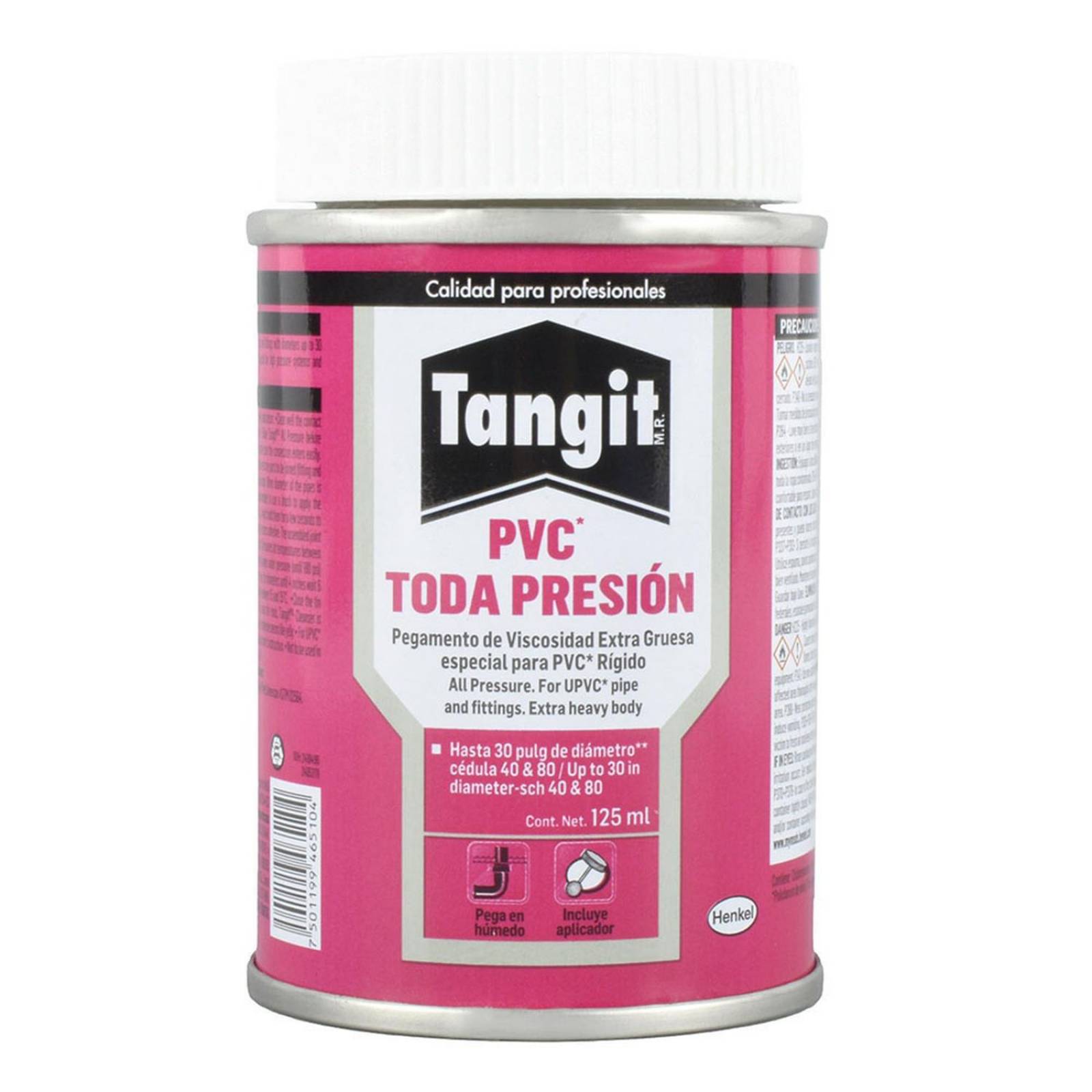 Tangit toda presión pegamento para tuberías de pvc amarillo 125 ml