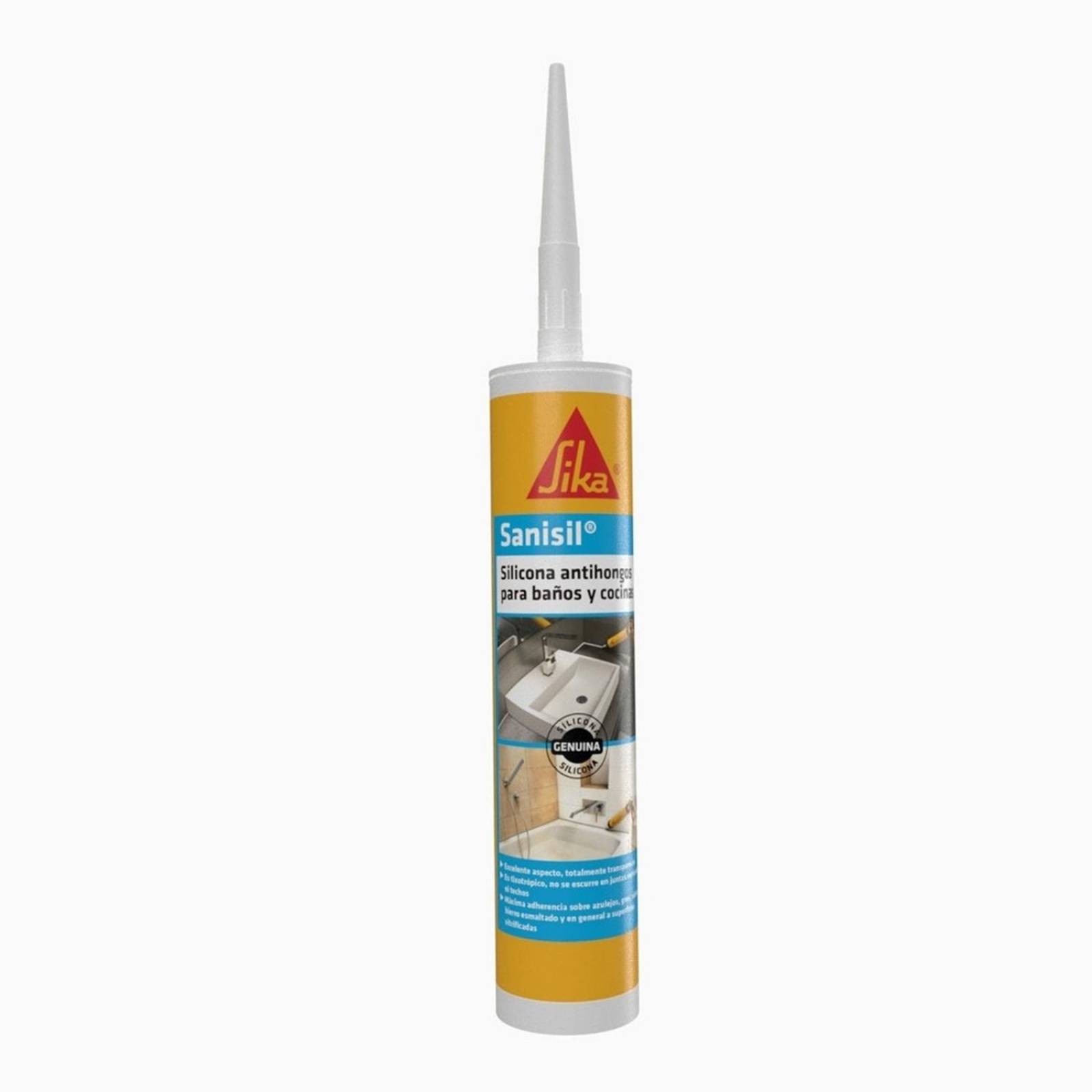 Silicona Para Baños Y Cocinas Sika Sanisil Transparent 300ml
