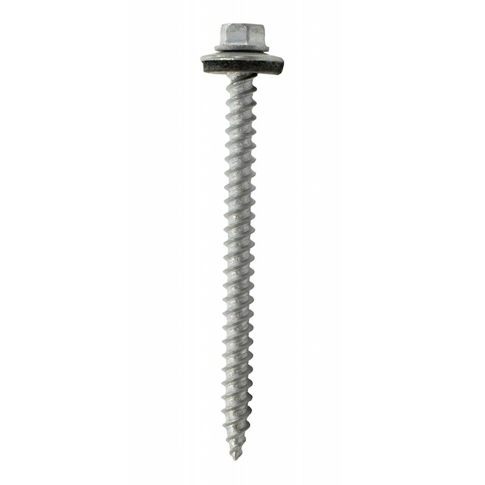 25 Tornillos Hexagonal Auto Perforante Rondana2 1/2 Plata