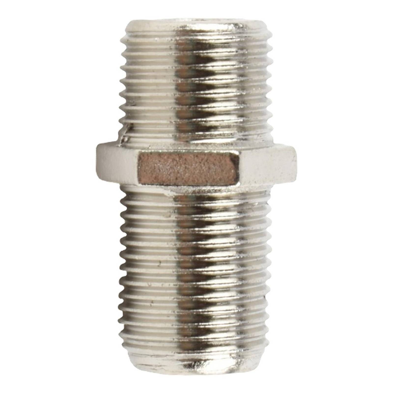 Cople para cable coaxial plata