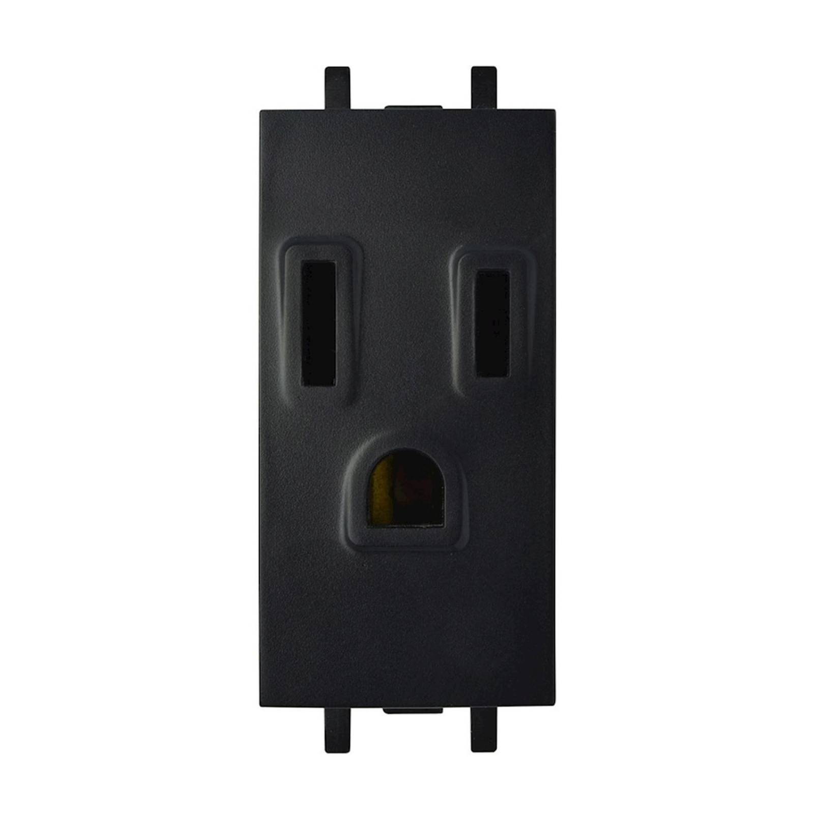 Contacto 2p+t negro carboncillo gamma