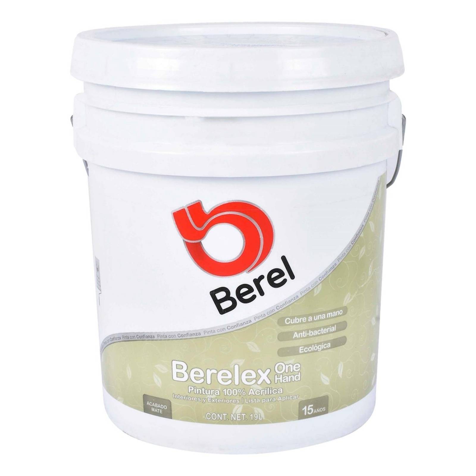 Pintura berel acrílica base pastel 19 l