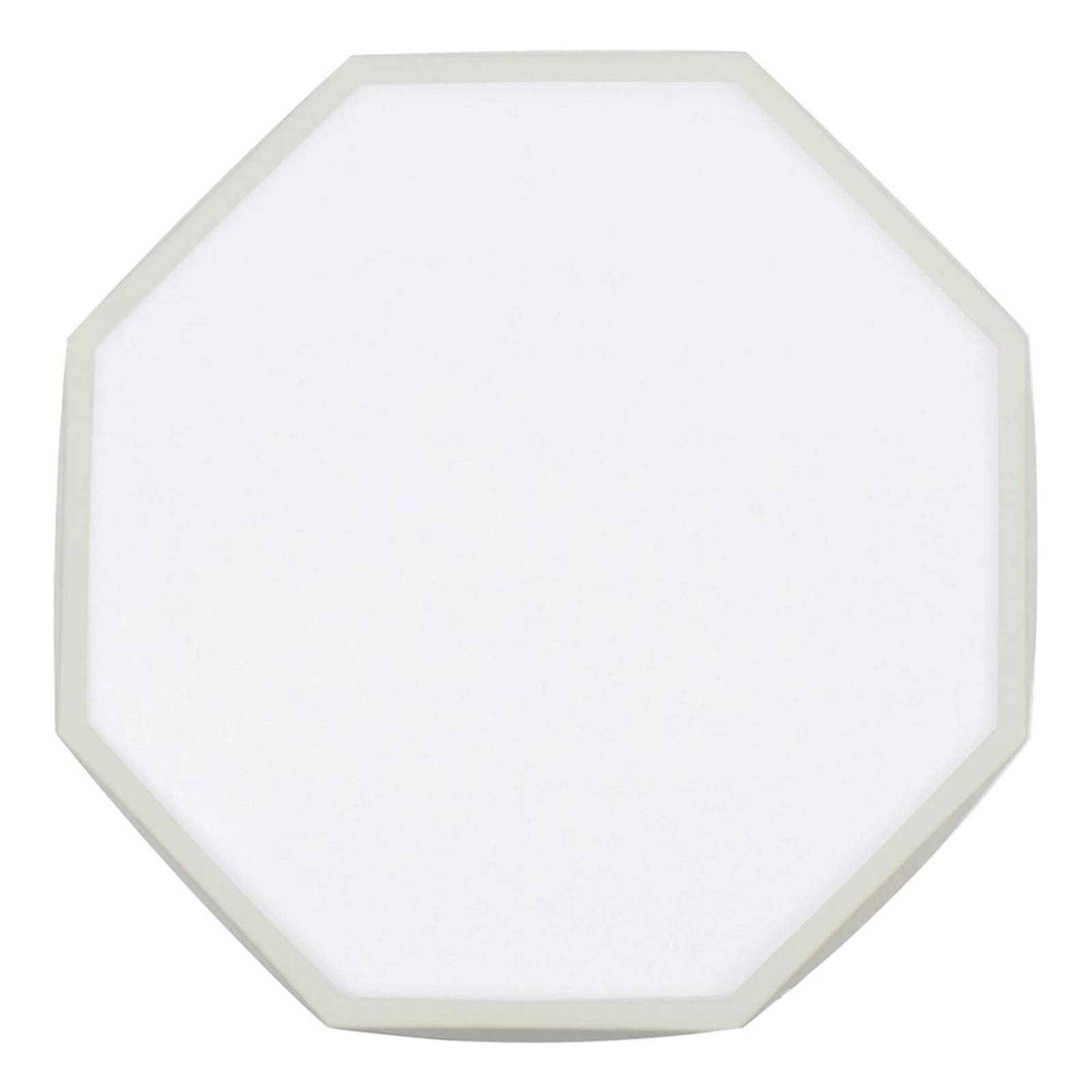 Lámpara de techo octagonal led de 40 cm blanco