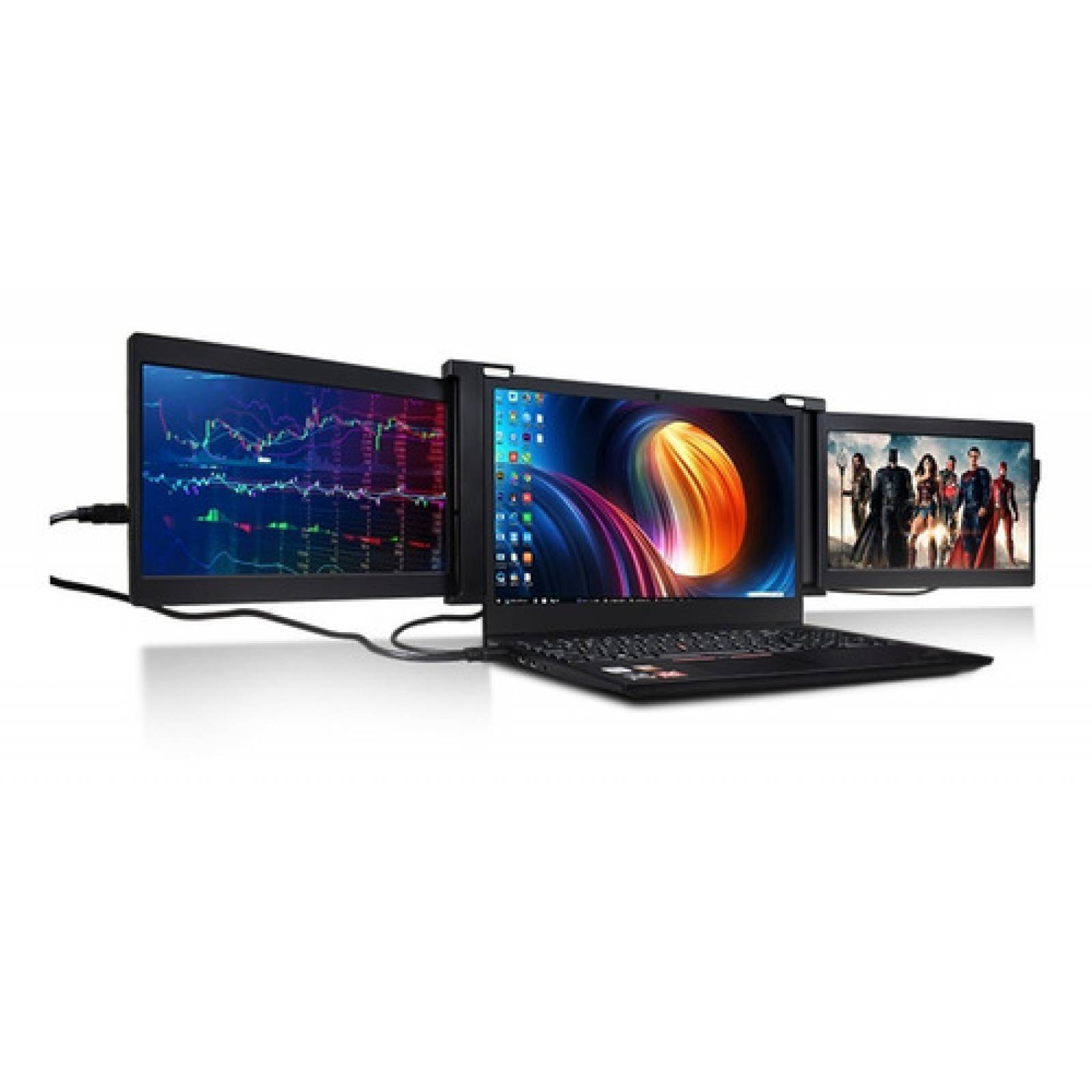 2 Pantallas Para Laptop Portátil Doble Monitor 11,9'' 1080