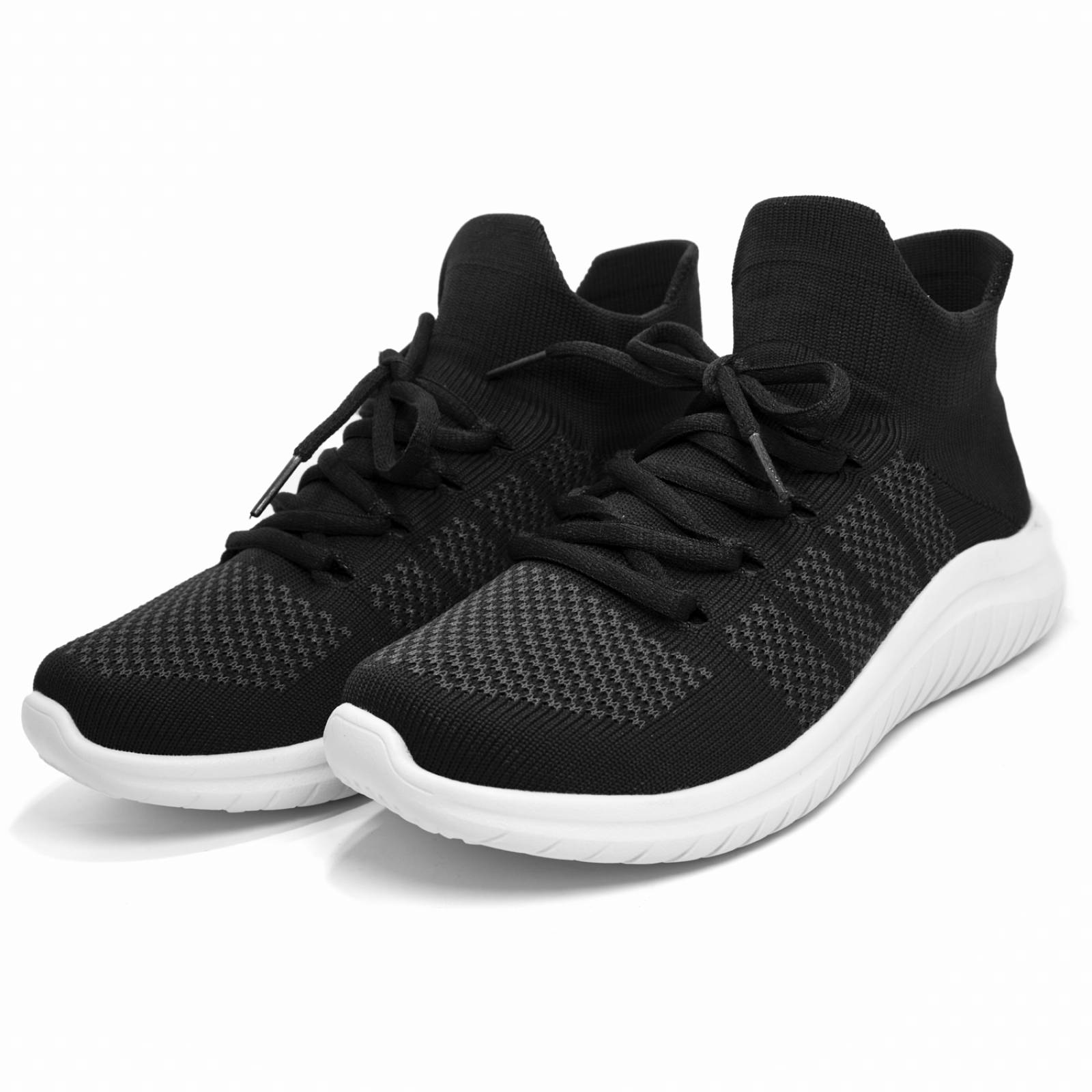 Tenis Negros Tipo Calcetin Descanso Caballero / Unisex