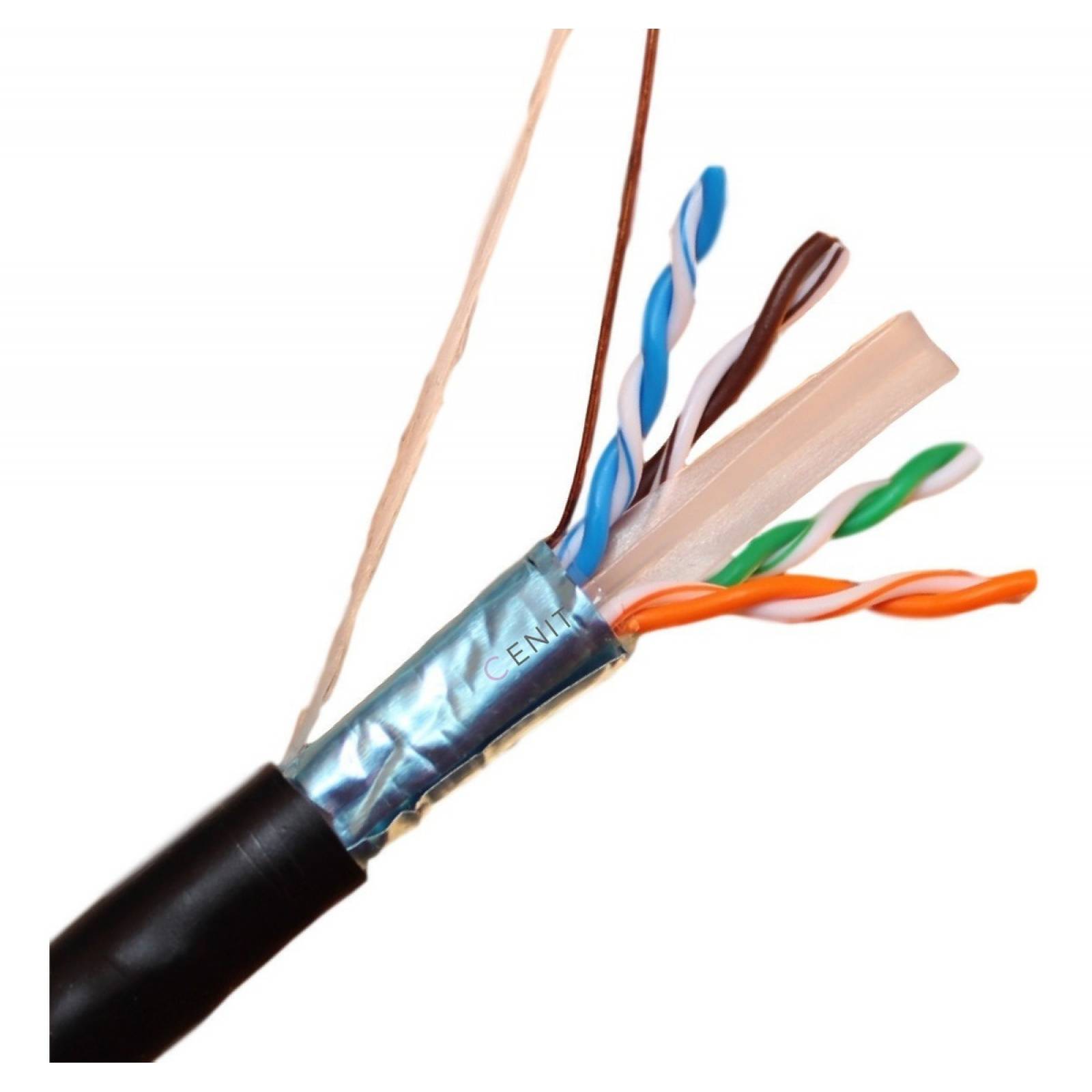 Cable Ethernet 25 Metros Exterior Blindado Cobre Red Cat 6
