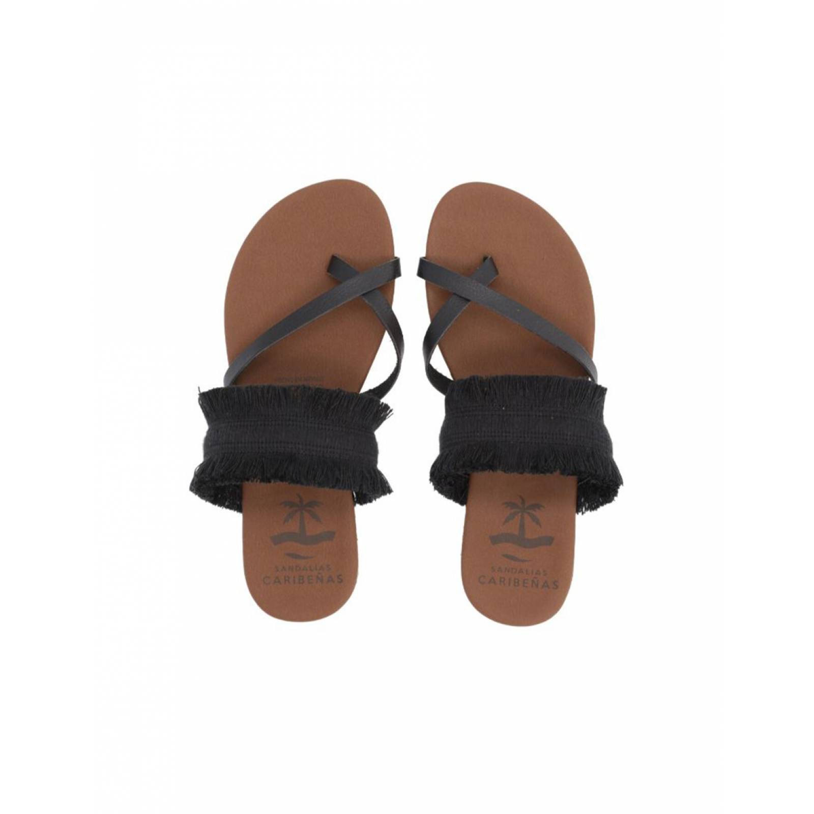 Sandalias Caribenas Mahahual Azabache Mujer Casual Playa Resistente Agua