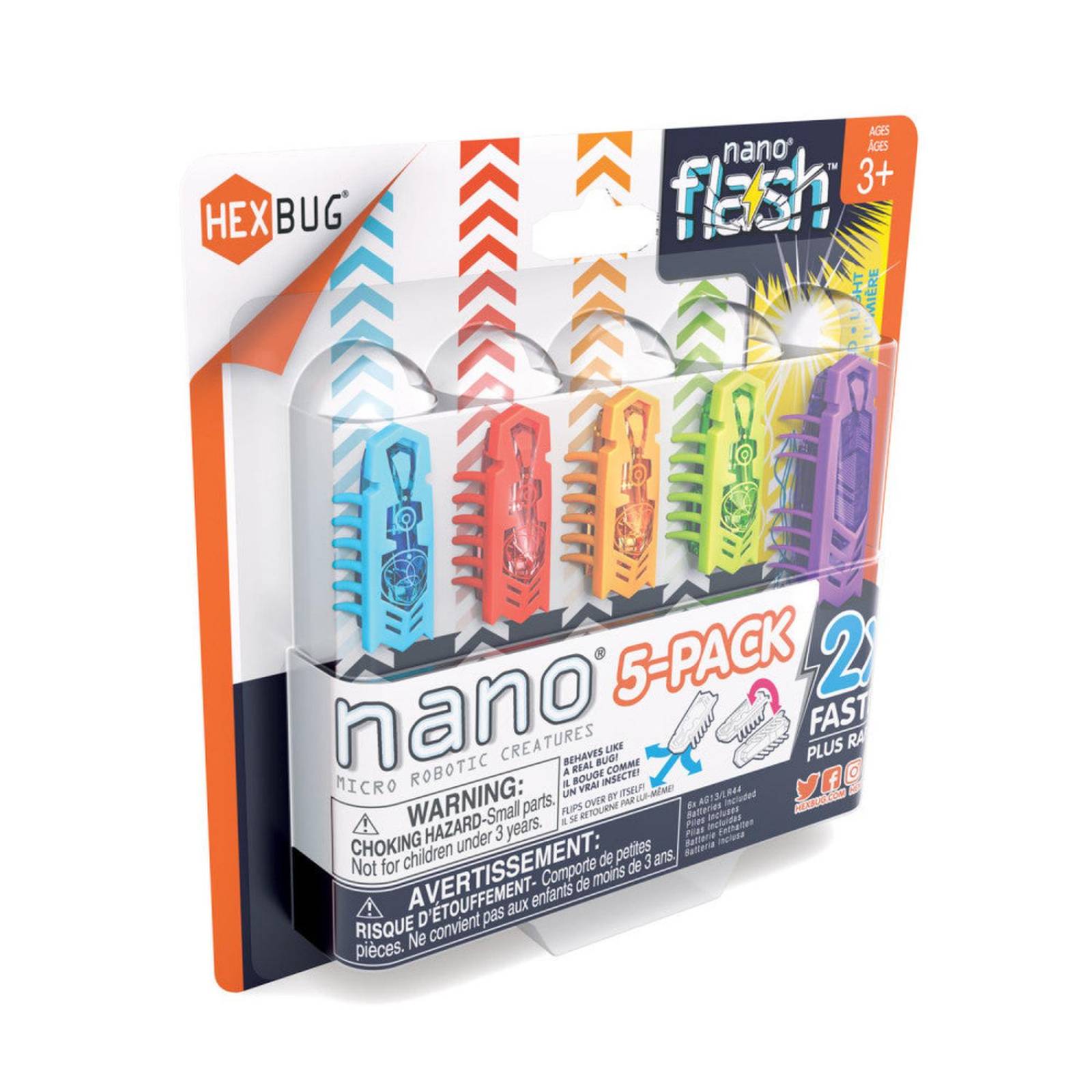 Hexbug: Micro Robotic Creatures - Nano Flash 5 Pack