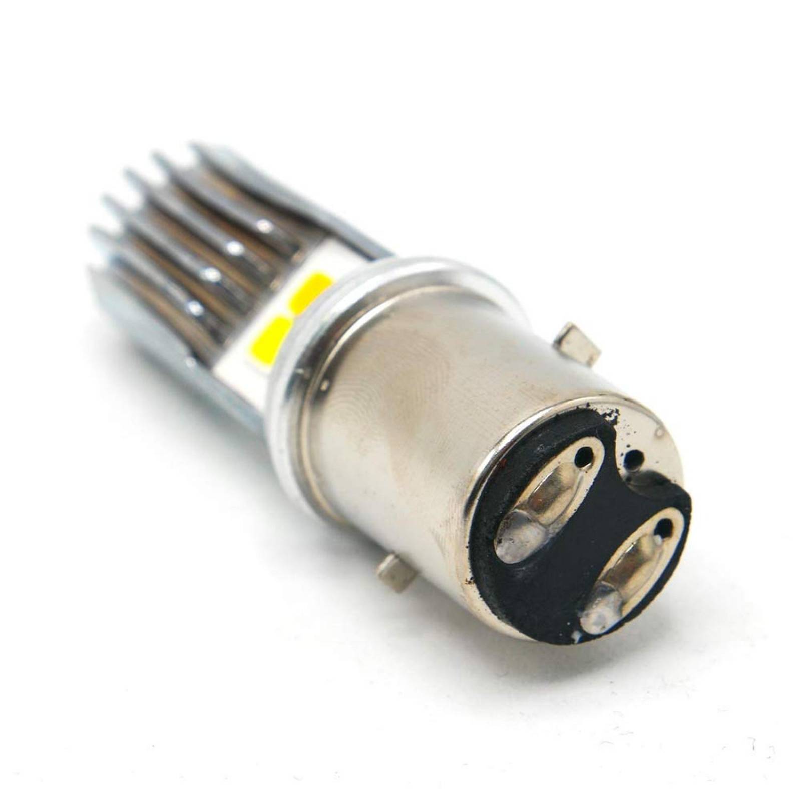 Foco Para Moto Rasen De Faro Cromado Led Media Vuelta