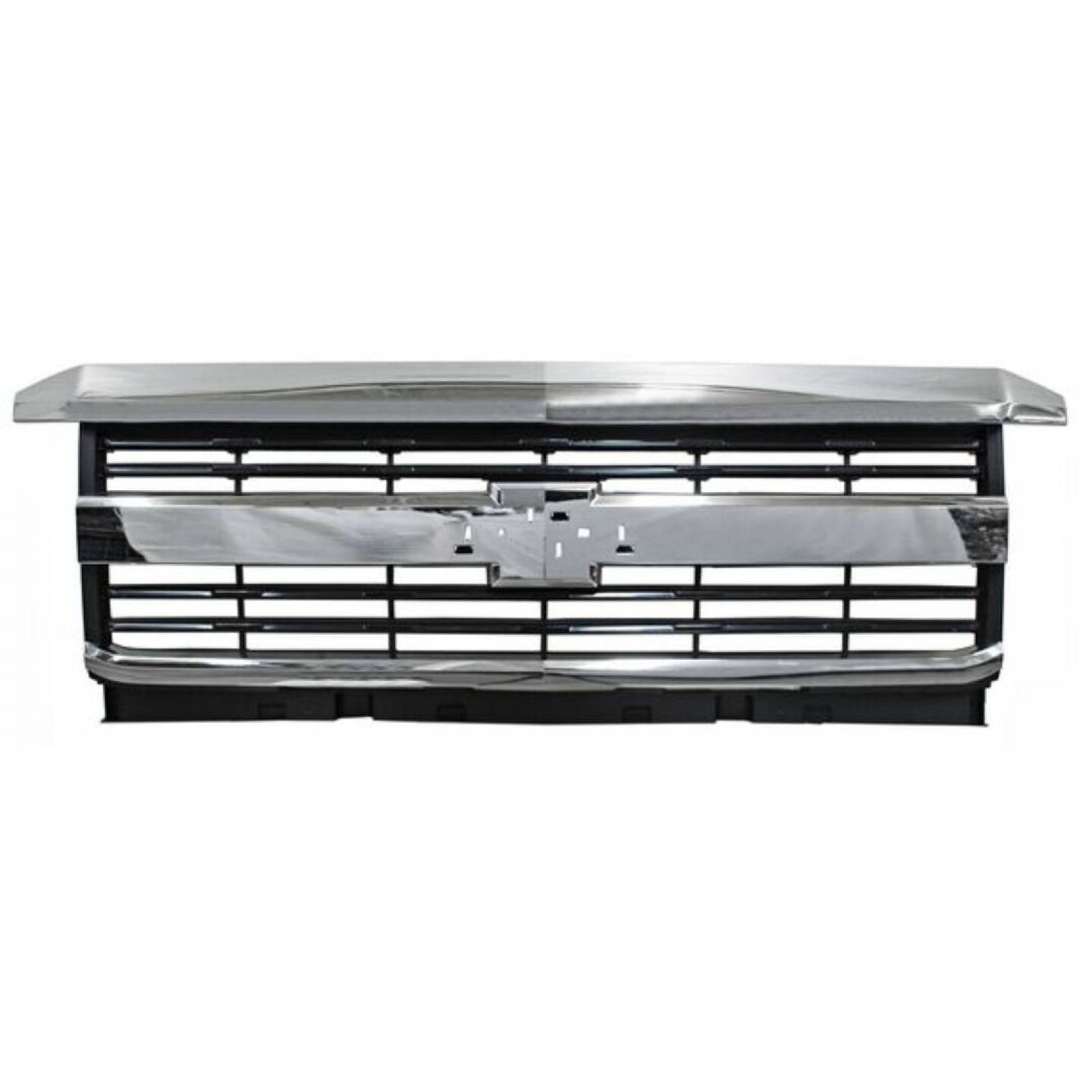 Parrilla Chevrolet Pick Up 2500/3500 Cromo Lineas Negras