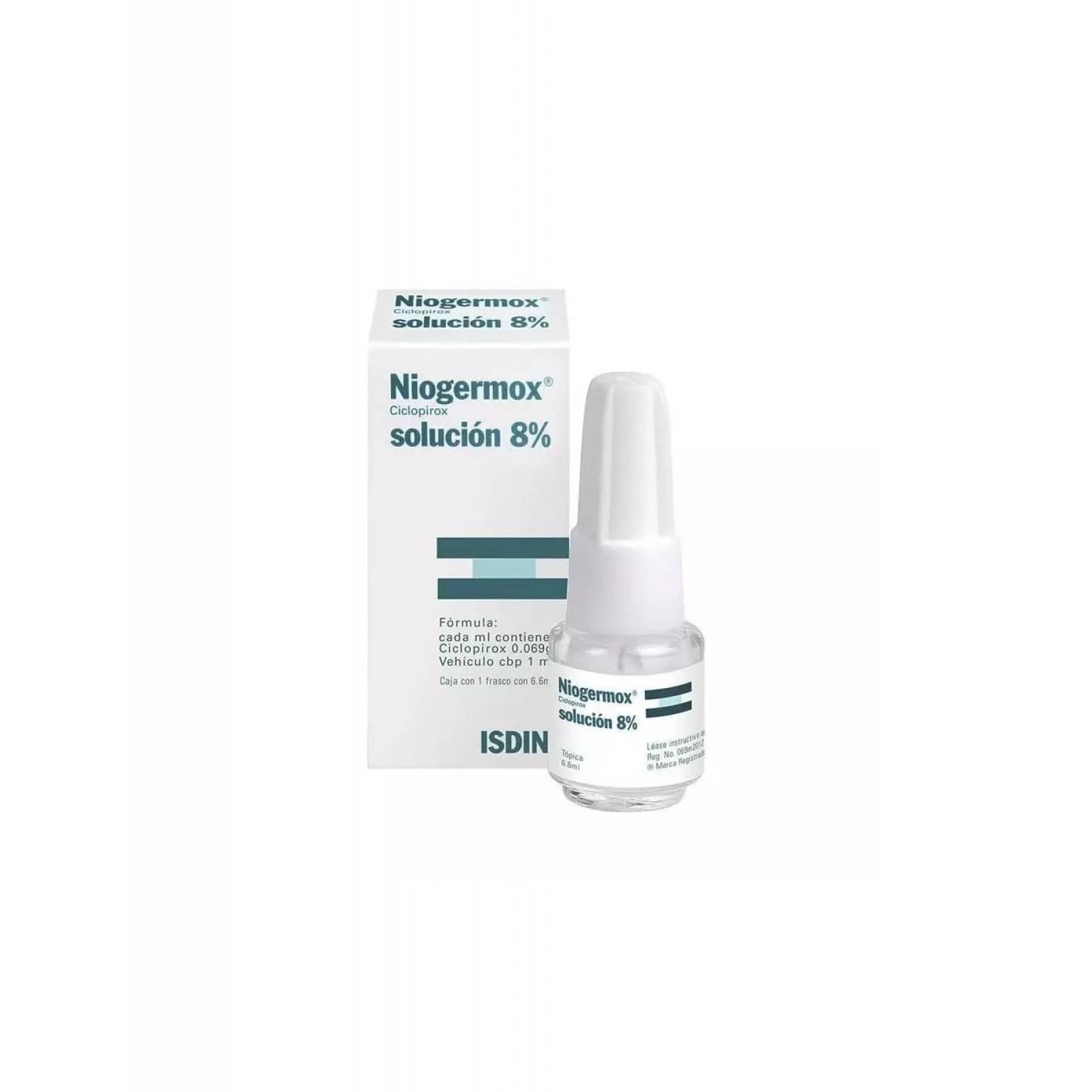 Isdin Niogermox Solución 8% Ciclopirox 6.6 ml