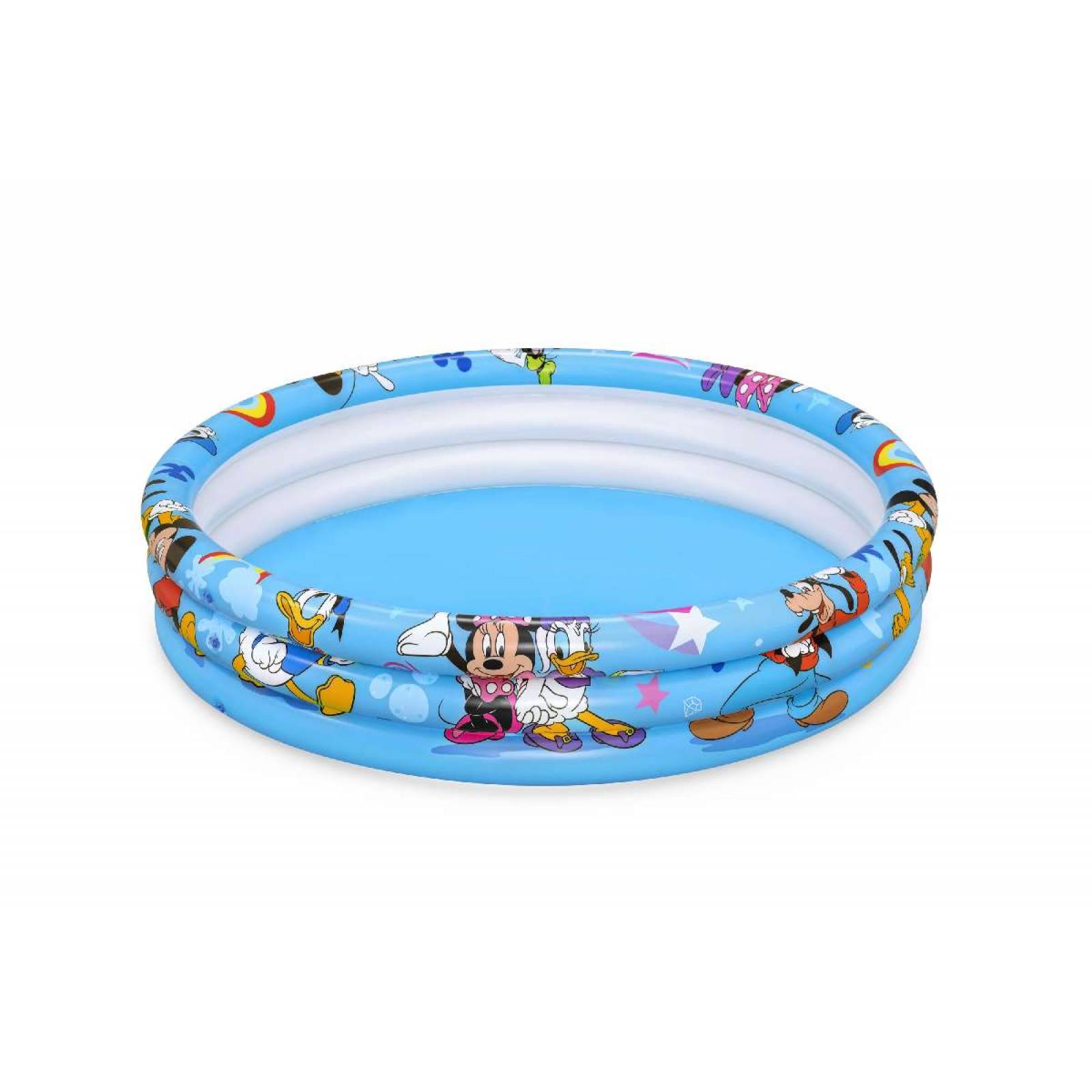 Alberca Inflable redonda Mickey Mouse Club House azul 3 anillos 1 ...