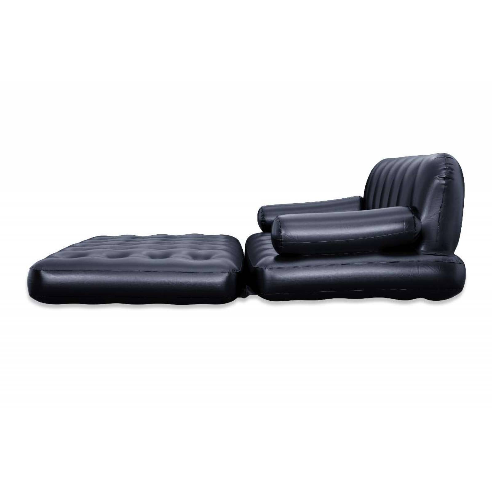 Sillon Cama Inflable 2 plazas 1.88m x 1.52m x 64cm 1 modelo color negro ...