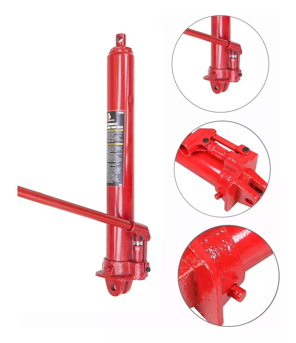 Gato Hidráulico 8 Ton Para Plumas 3 Ton Thorn Tools Rojo