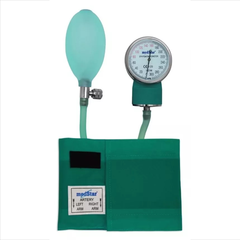 Baumanómetro Aneroide Kit Con Estetoscopio De Una Campana Color Verde