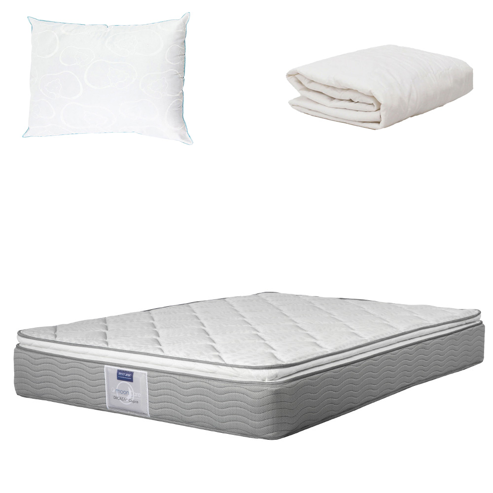 Colchón Matrimonial Dicasa Cupra Con Almohada Oso y Protector Supreme