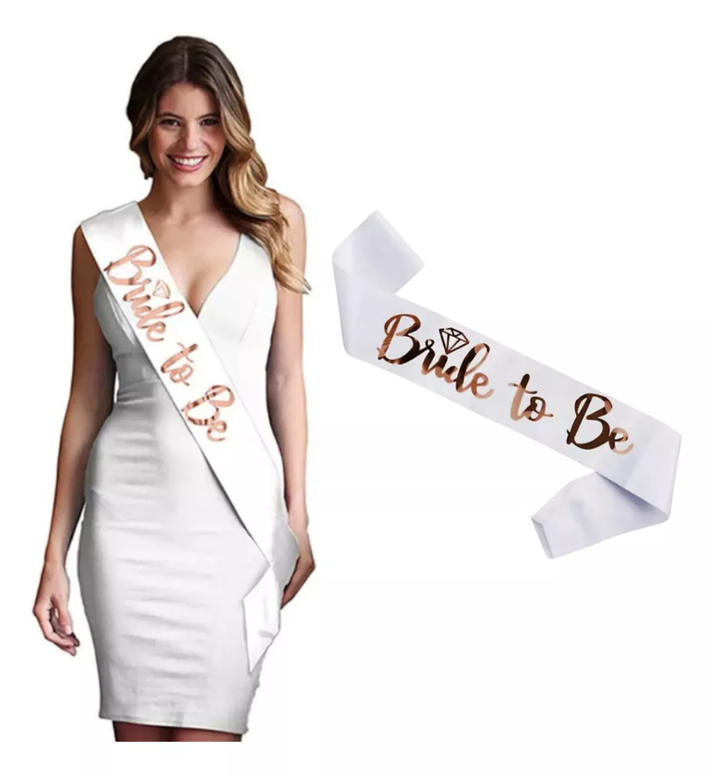 Banda Bride To Be Blanca Para Despedida De Soltera