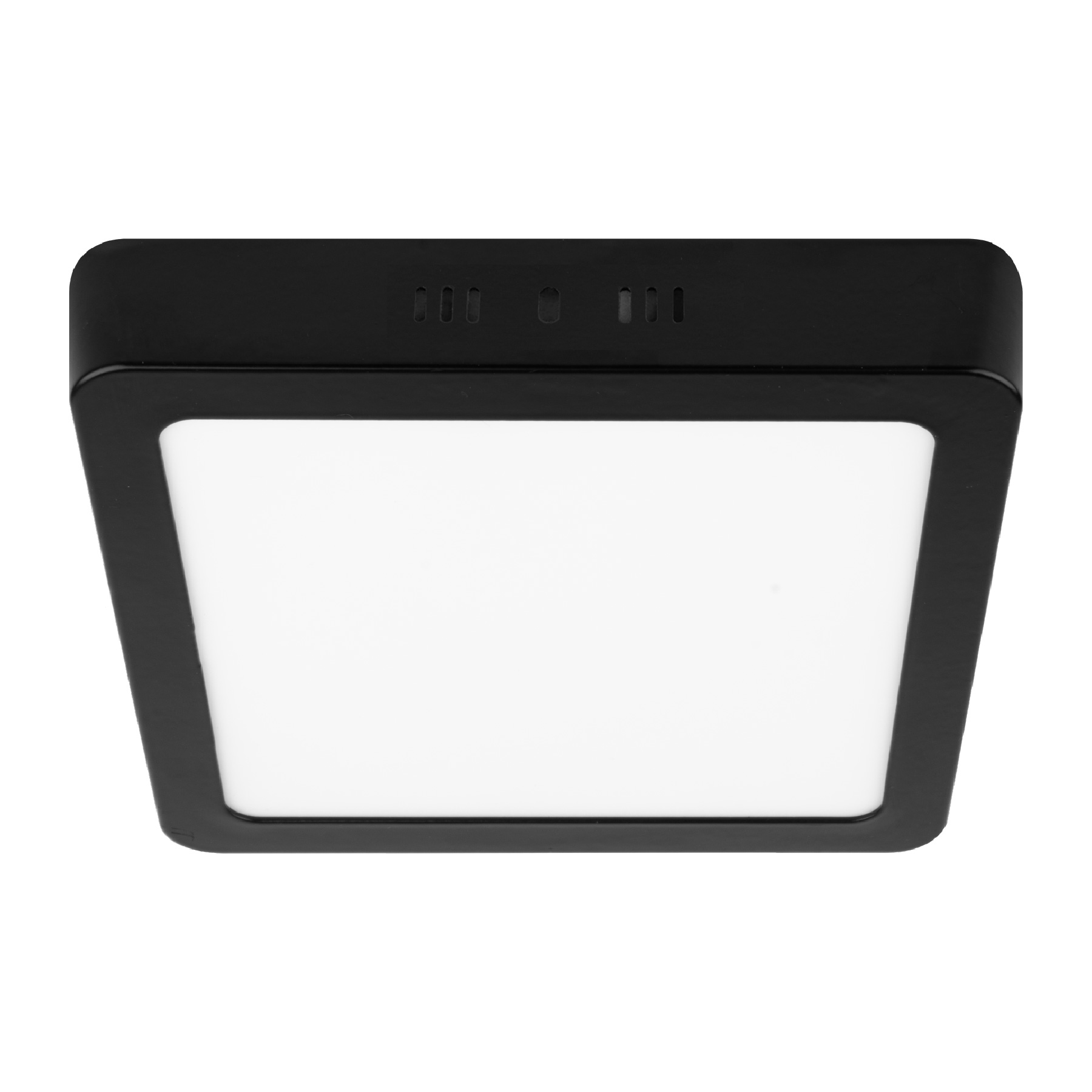 LUMINARIO LED TIPO PLAFÓN 18 W, CUADRADO, LUZ DE DÍA, NEGRO VOLTECK 47417