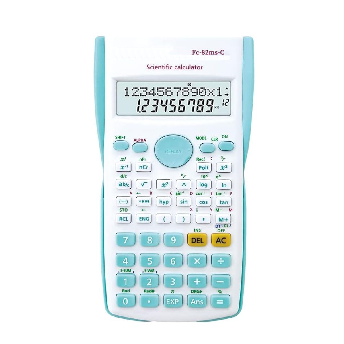 Calculadora Científica 240 Funciones 10+2 Dígitos Verde Baterias De Regalo.