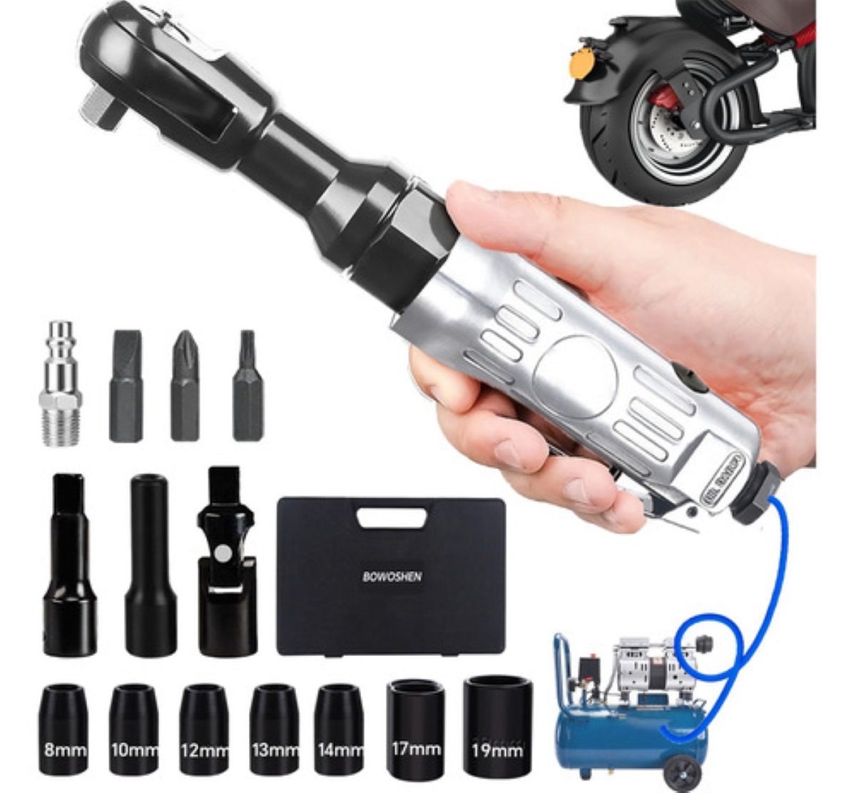 Matraca Neumática Impacto De Llave Pistola Neumática 1/2