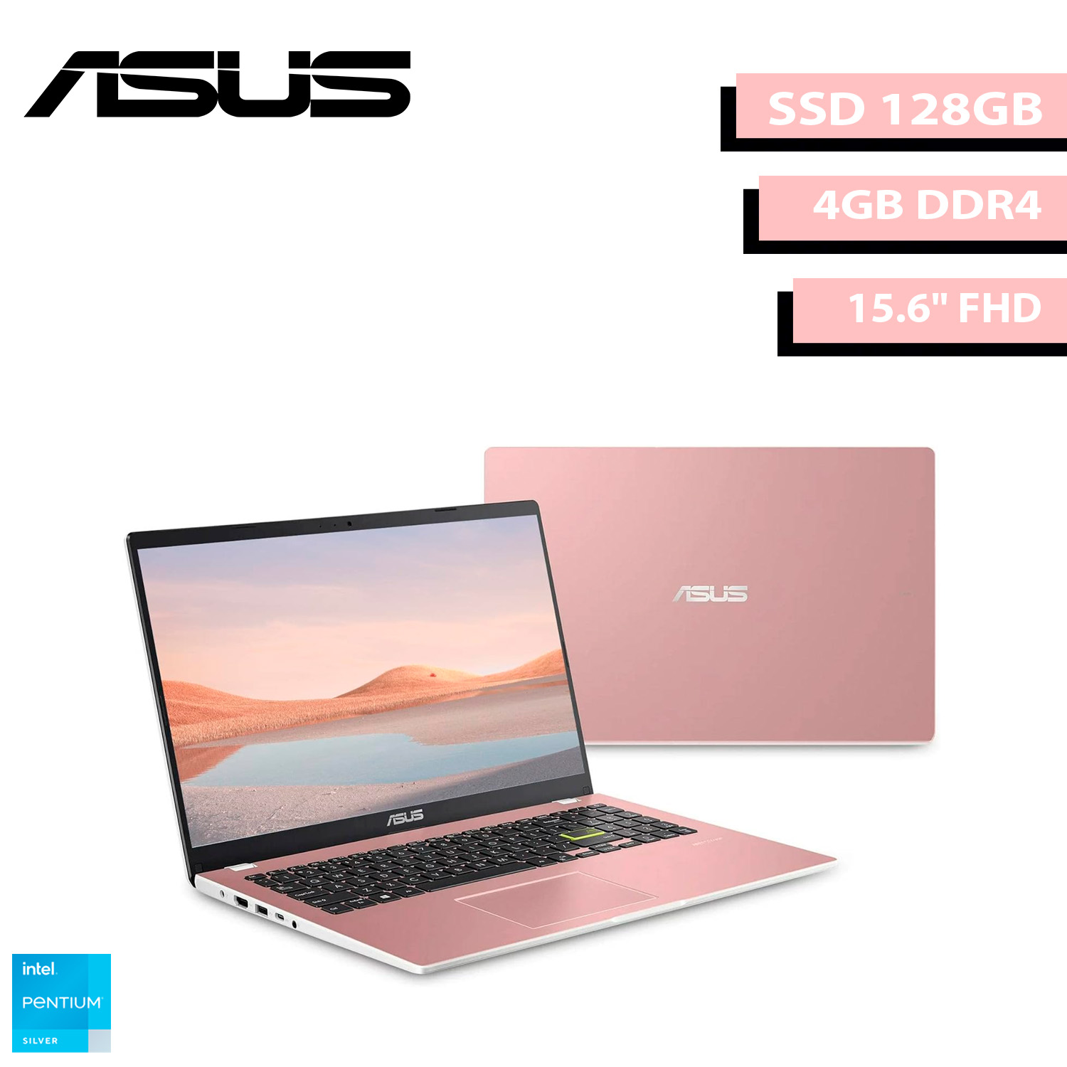 Laptop Asus Vivobook L510K Pentium N6000 128Gb 4Gb Ddr4 15.6" Tec/Ing ...