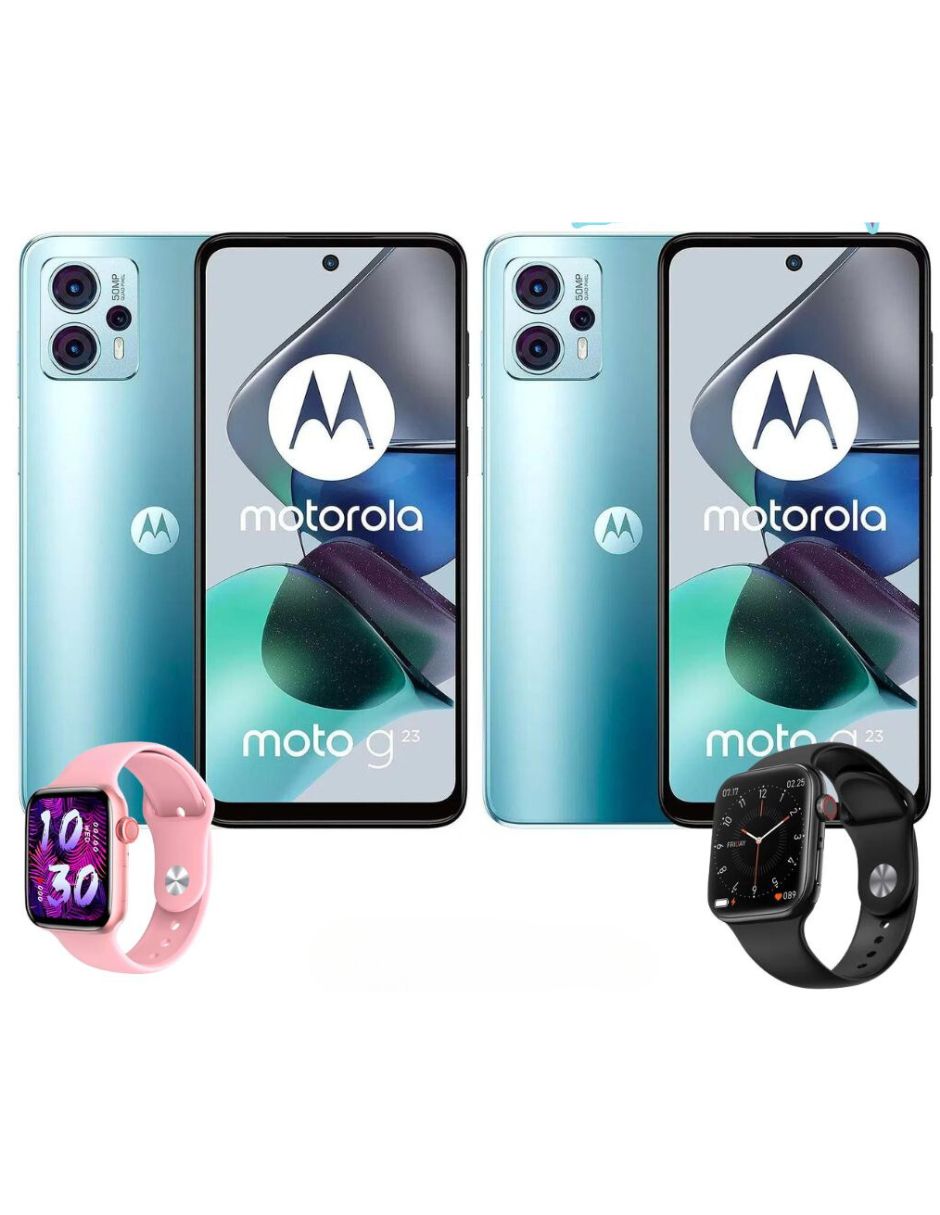 Combo 2 Moto G23 128GB 8GB Ram 2 Smartwatches.