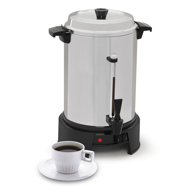 Cafetera Percoladora 55 tazas de Grado Comercial en Aluminio Pulido ...