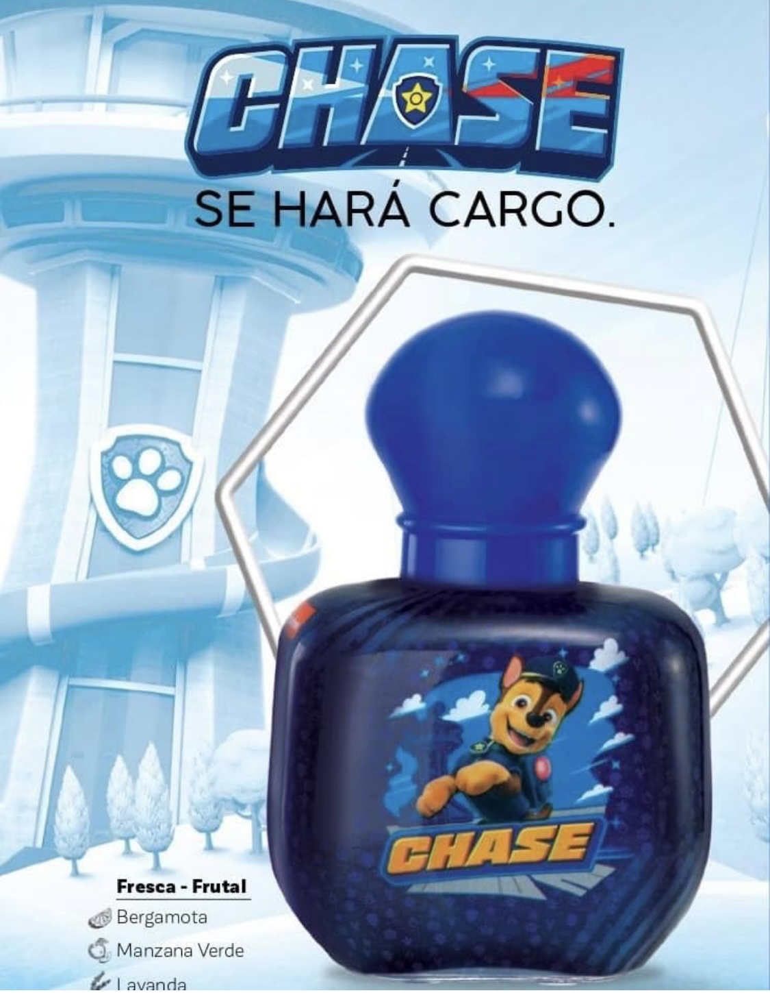 PAW PATROL CHASE PERFUME PARA NIÑO PERFUME INFANTIL NICKELODEON 65ml