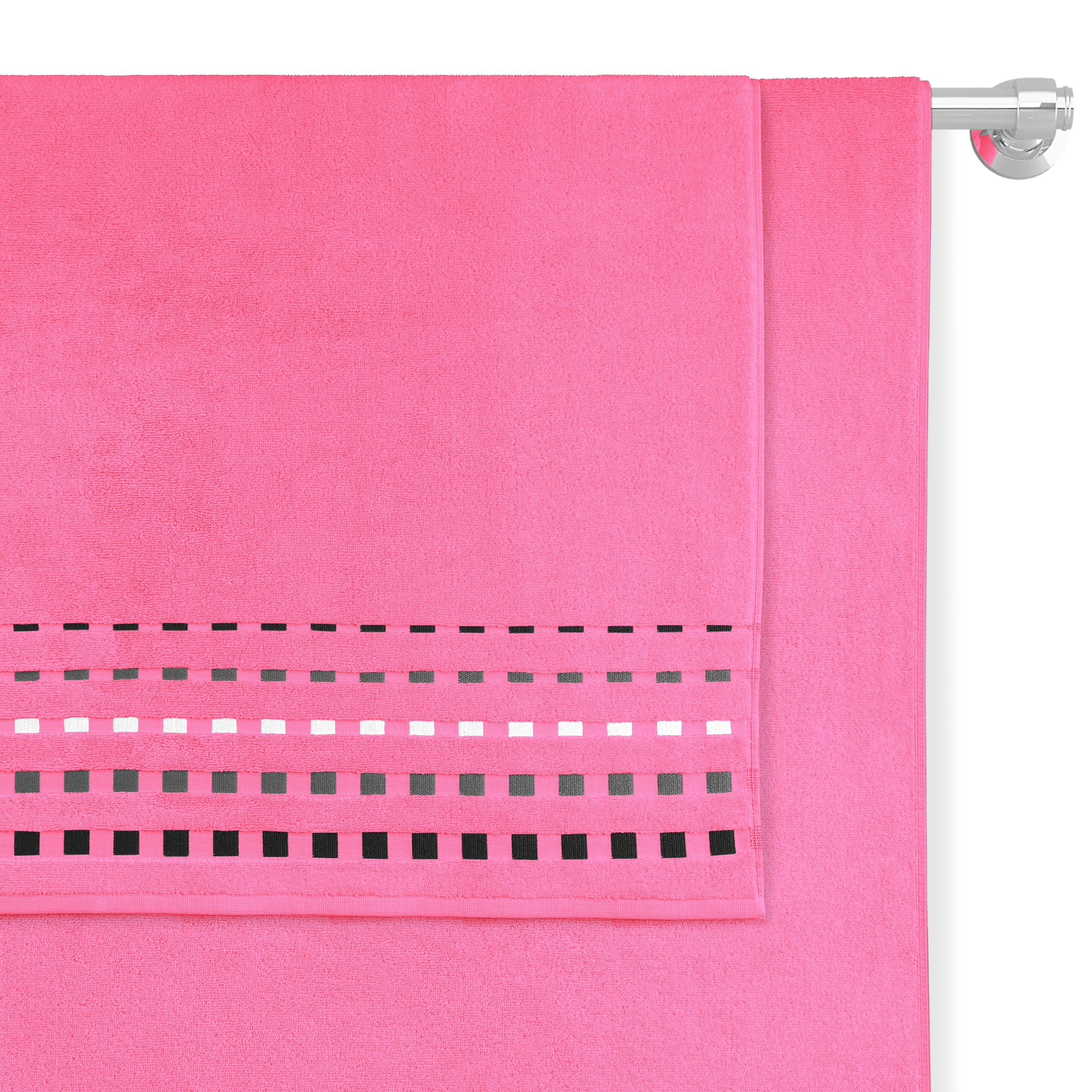Toalla Rosa Medio Baño 100% Algodón Egipcio Suave absorbente
