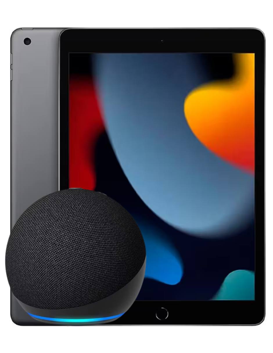 Combo Apple iPad 9 64GB Gris Espacial (Reacondicionado Grado A) Alexa ...