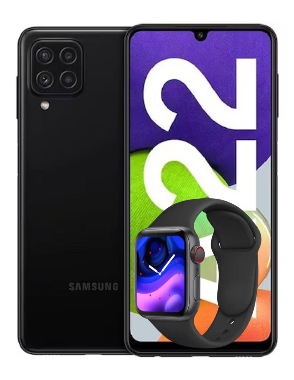 Combo Samsung Galaxy A22 5G 128GB Y Reloj Inteligente HiWatch T900 Pro ...