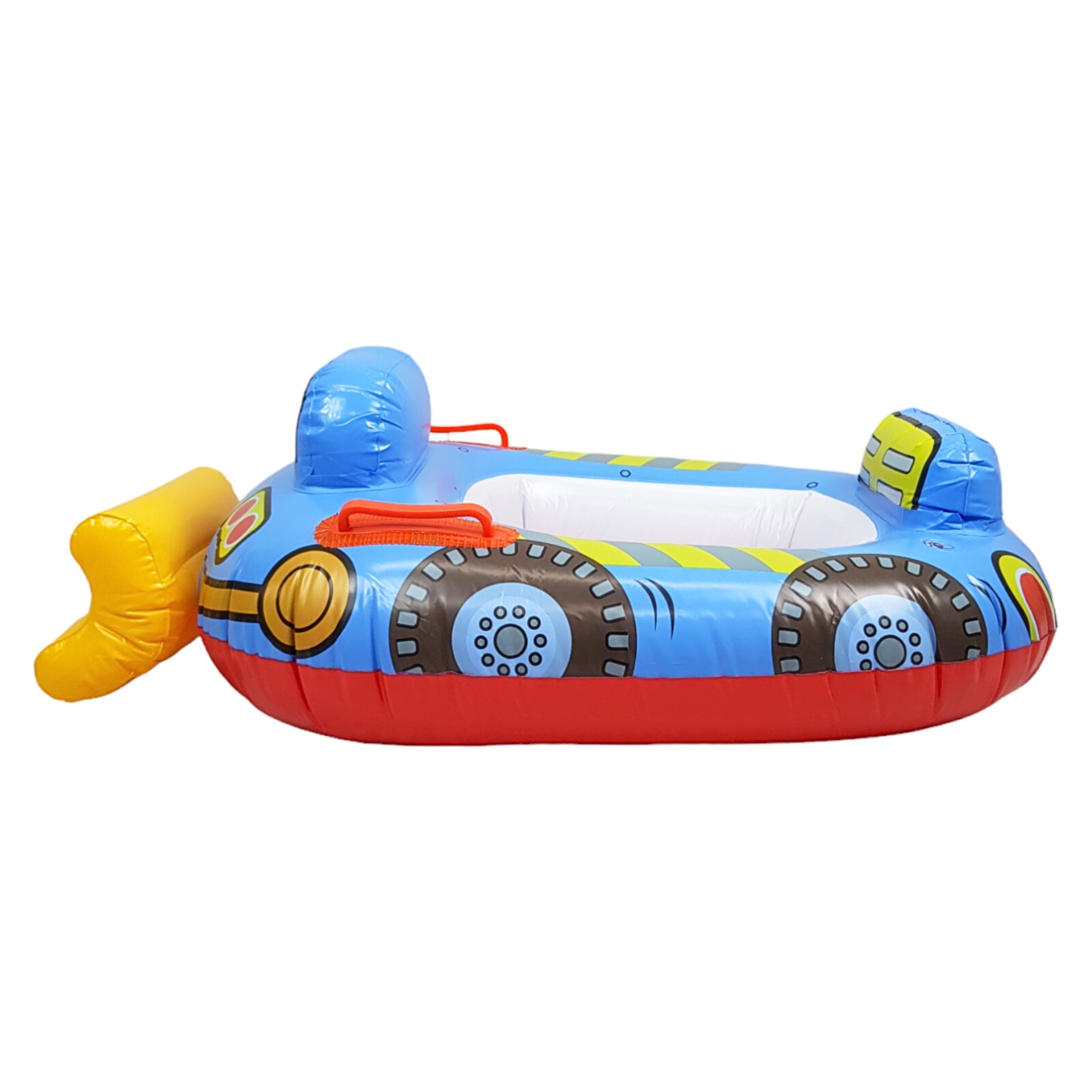 Inflable para Niños Flotador de Alberca Diseño Cochecitos - Azul.