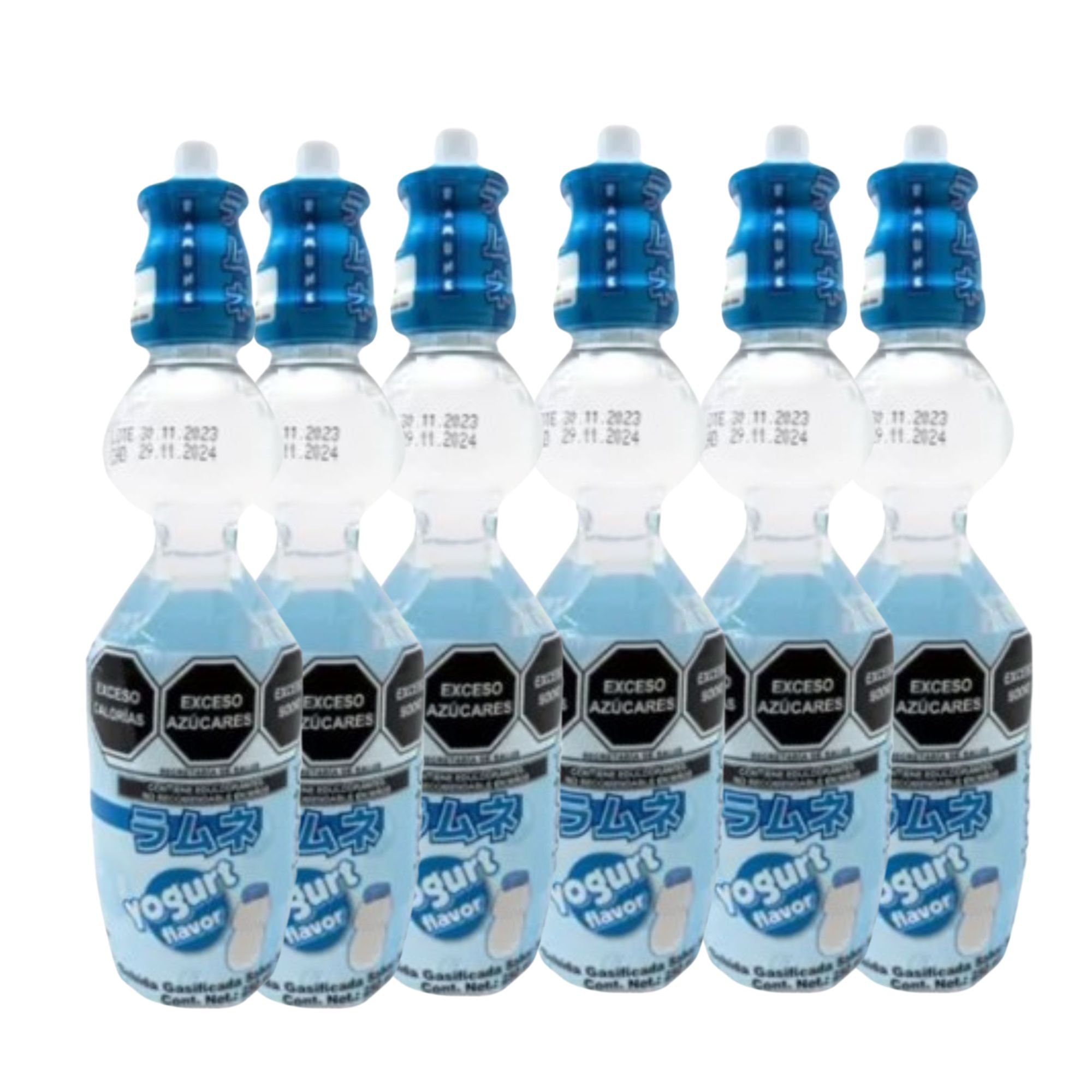 Bebida Japonesa Ramune 250ml Sabor Yogurt Refresco 6 Piezas