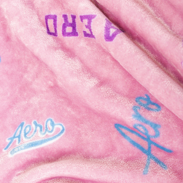 FRAZADA Rosa Aeropostale 100% POLIÉSTER