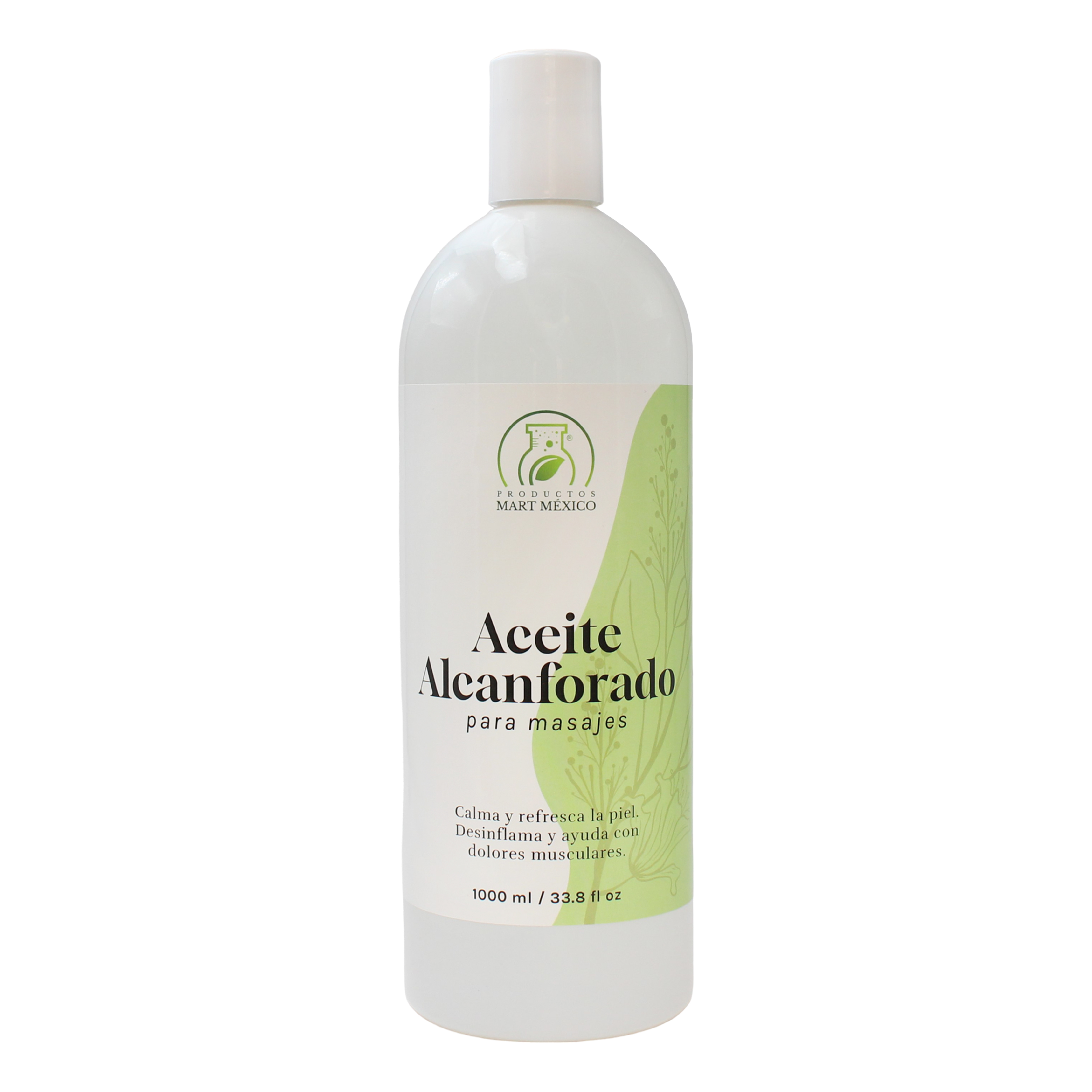 Aceite Alcanforado Para Masajes (1 Litro).